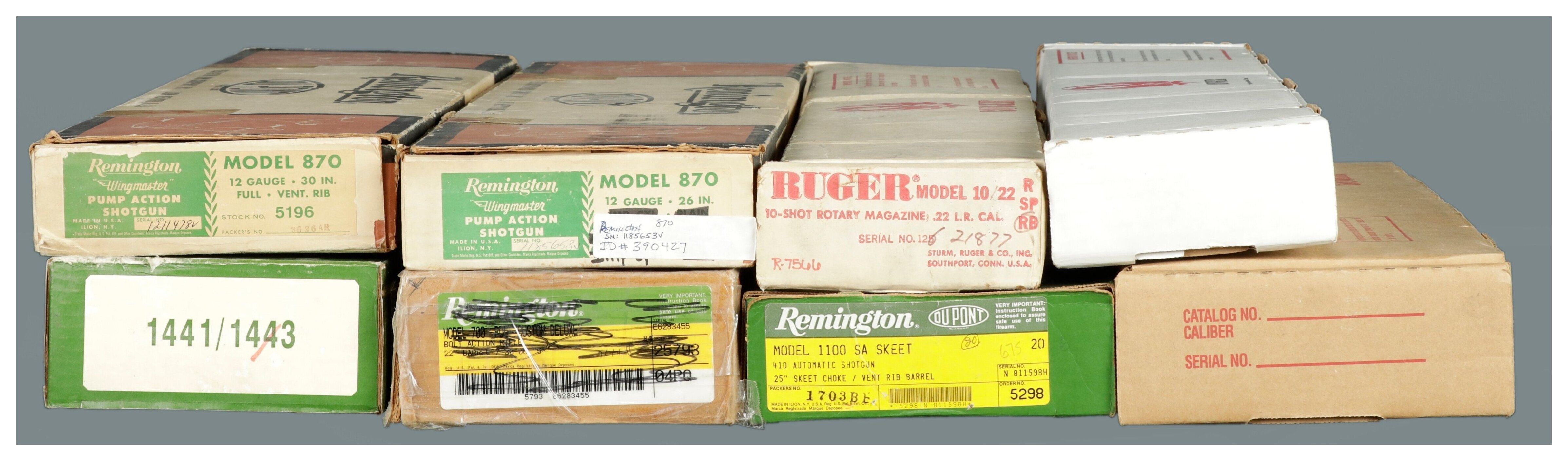 Eight Long Gun Boxes | Rock Island Auction