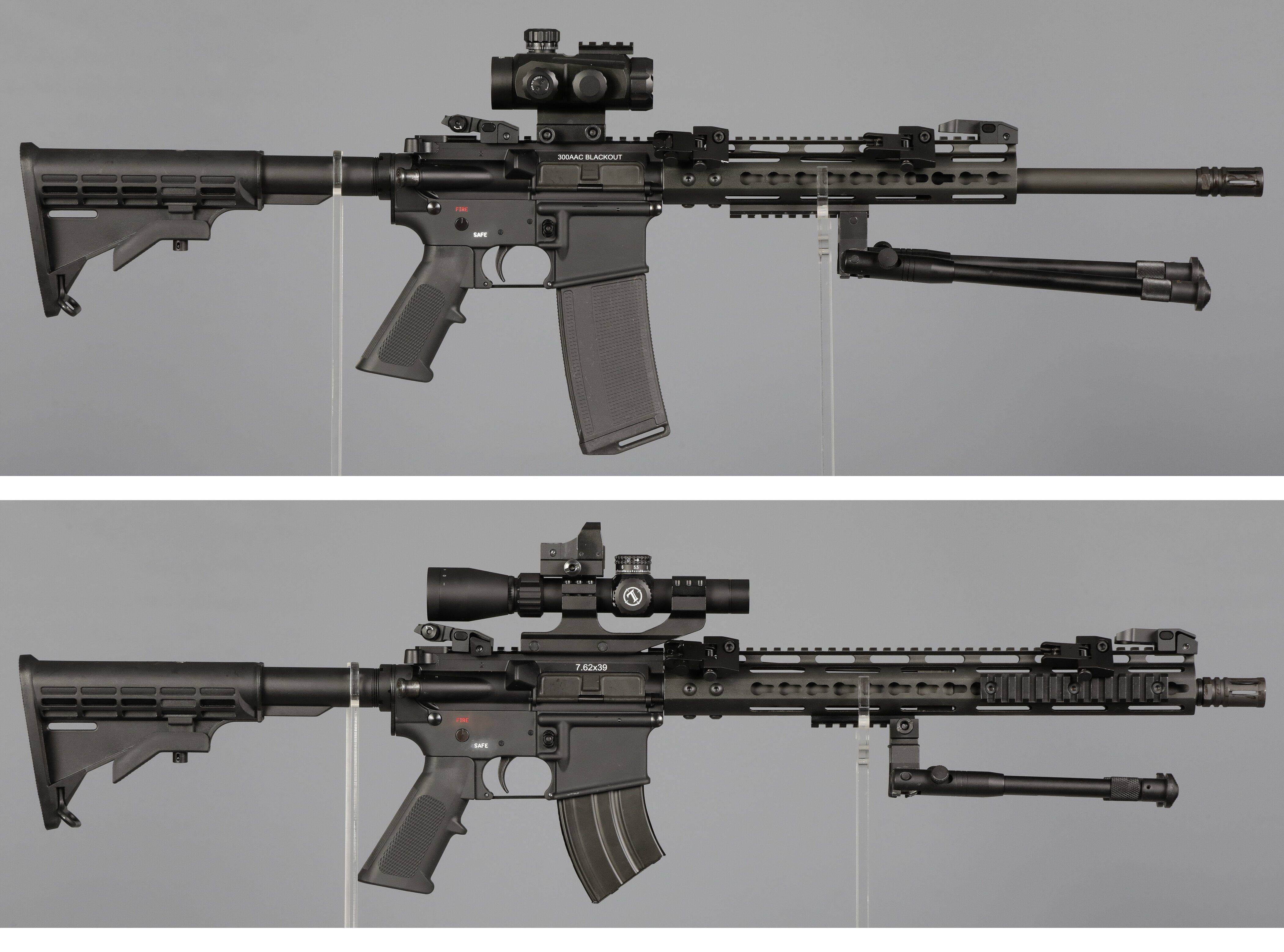 Two FedArm FR-15 Semi-Automatic Rifles with Red Dot Sights | Rock ...