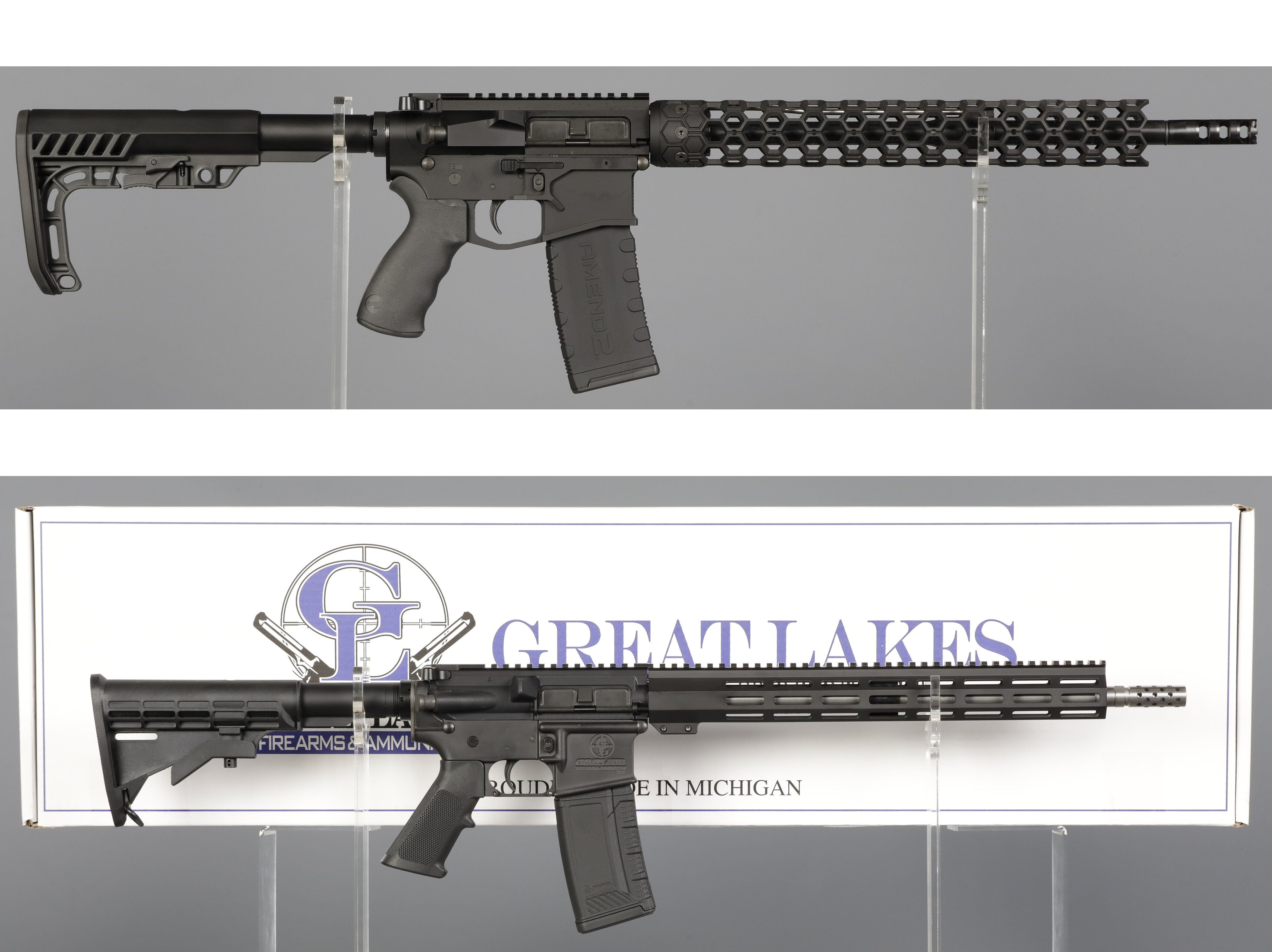 Two Semi-Automatic Rifles with Boxes | Rock Island Auction