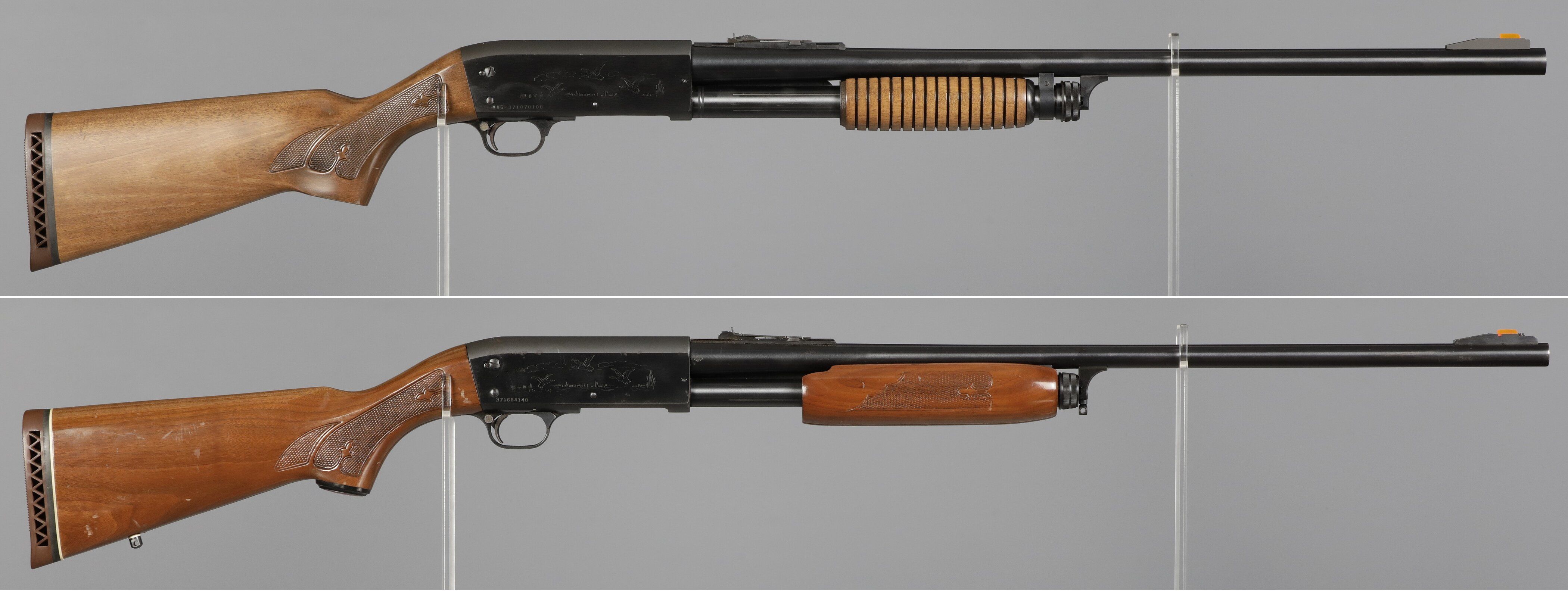Two Ithaca Model 37 Featherlight Deerslayer Shotguns | Rock Island Auction