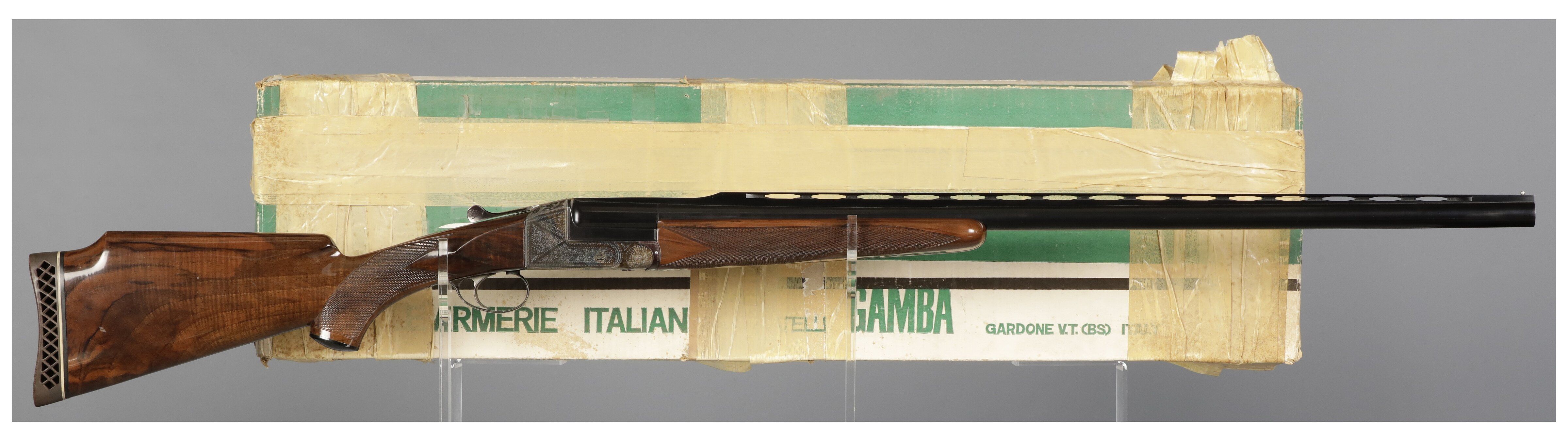 Engraved F. LLI Gamba Model 7212 Single Barrel Trap Shotgun | Rock ...