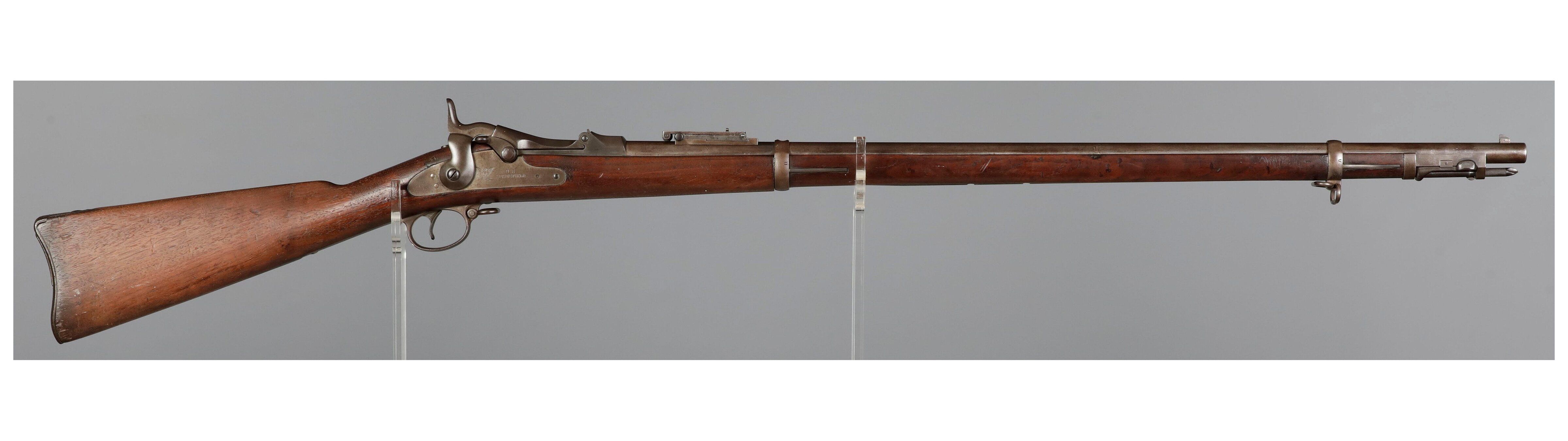 U.S. Springfield Model 1888 Trapdoor Rifle with Rod Bayonet | Rock ...