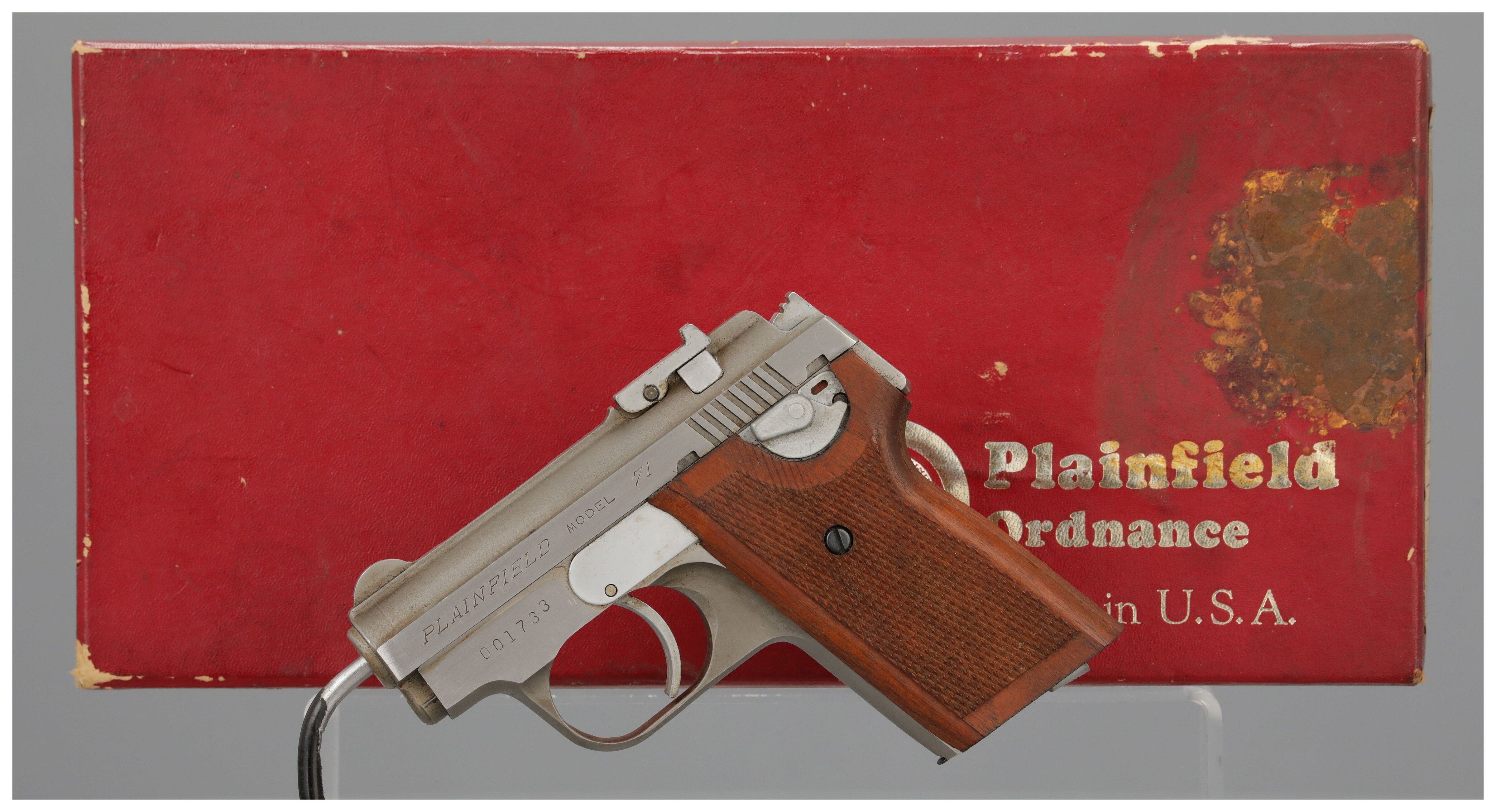 Plainfield Ordnance Model 71 Semi-Automatic Pistol with Box | Rock ...