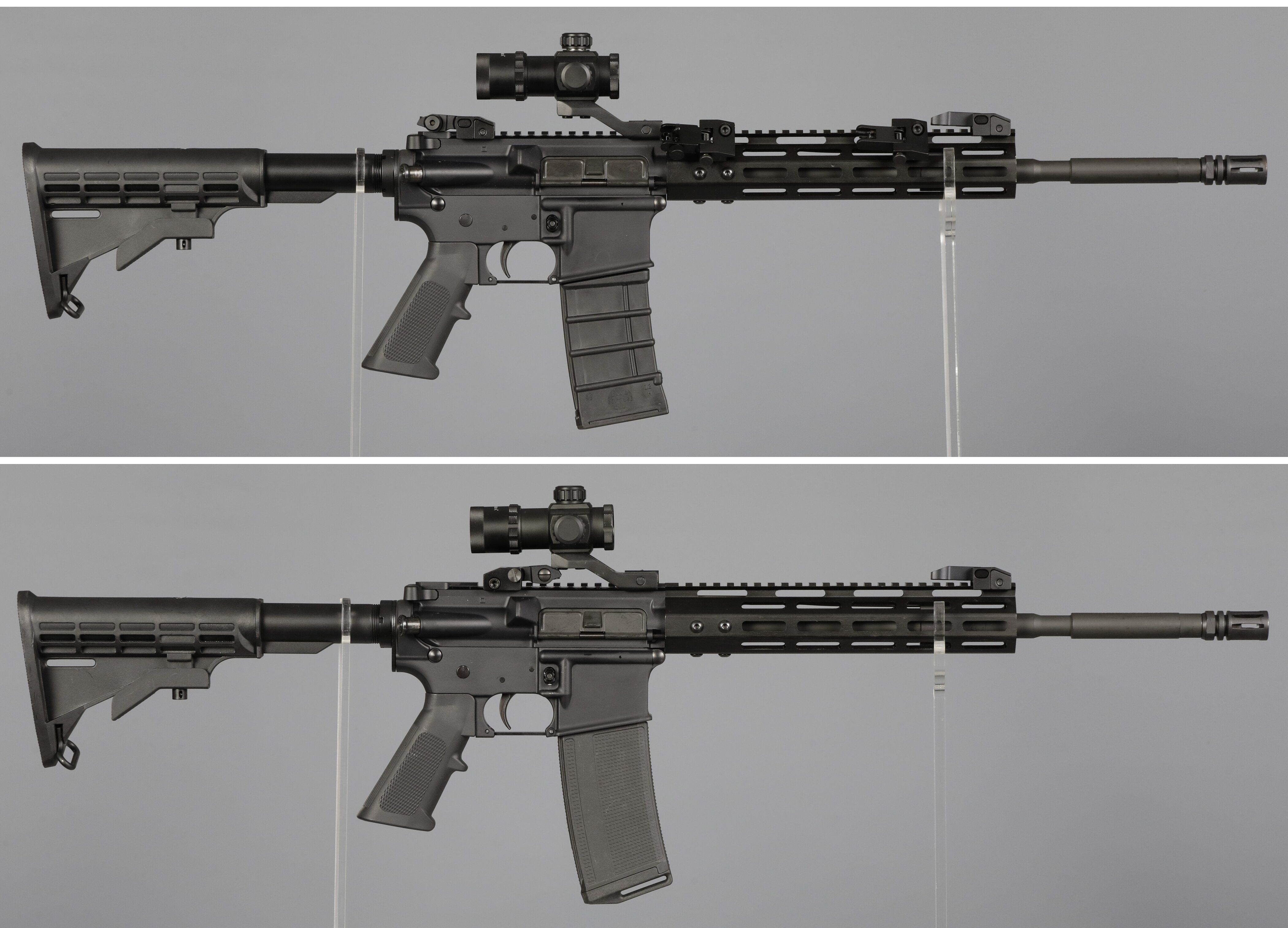 Two Anderson Manufacturing AM-15 Rifles with Red Dot Sights | Rock ...