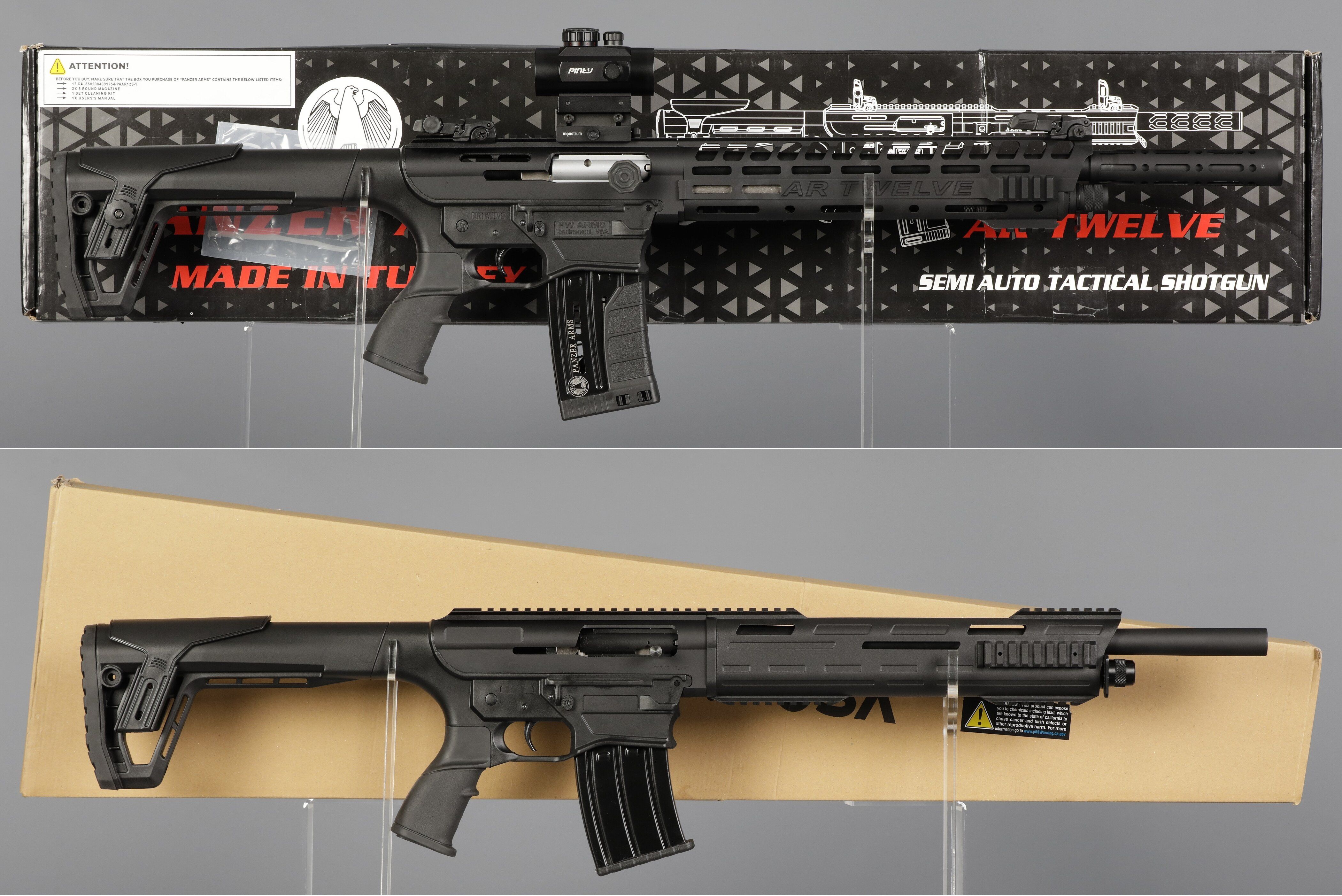 Two Turkish Semi-Automatic Shotguns with Boxes | Rock Island Auction