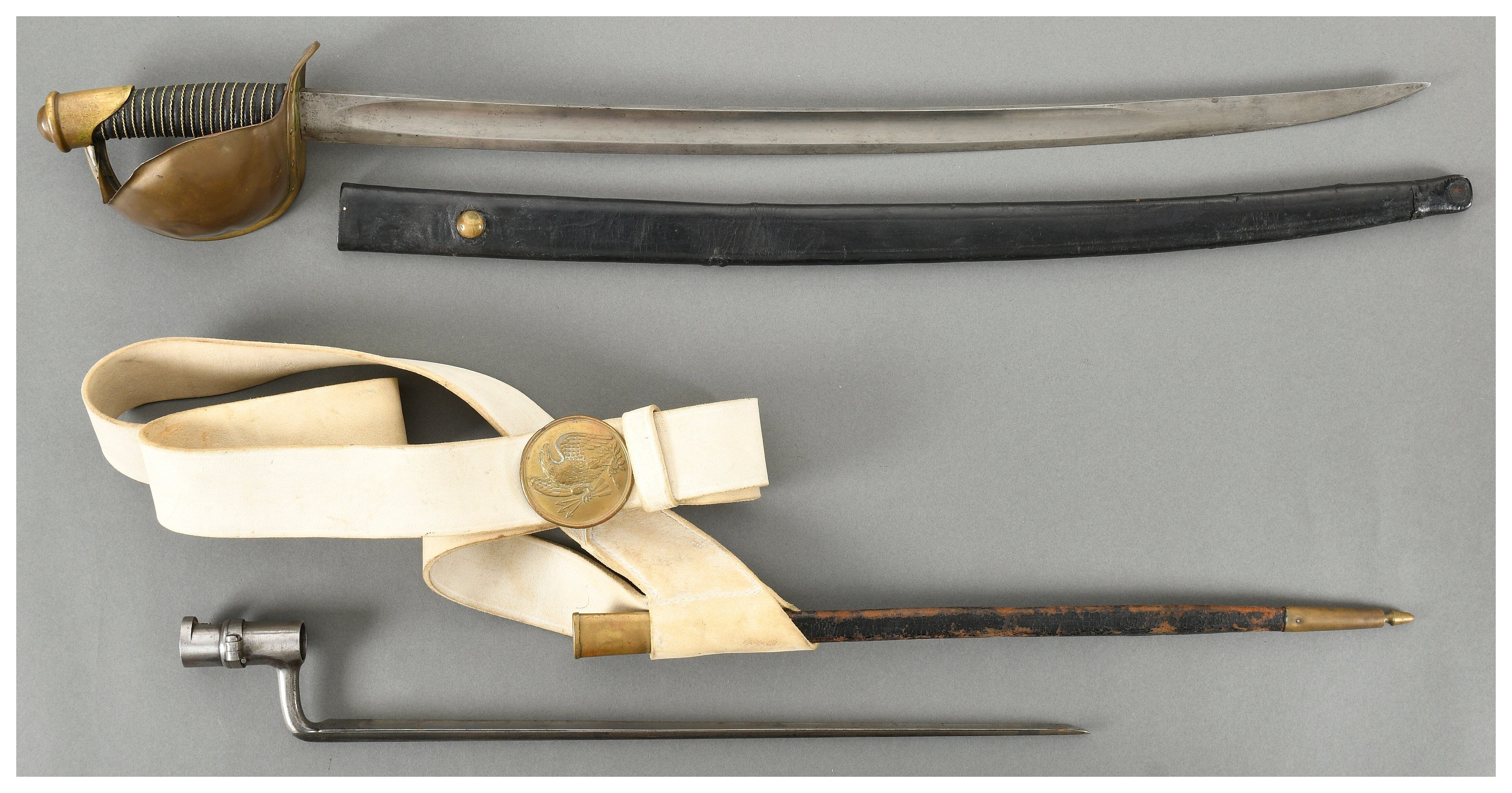 U.S. Military Accoutrements Including a Naval Cutlass | Rock Island Auction