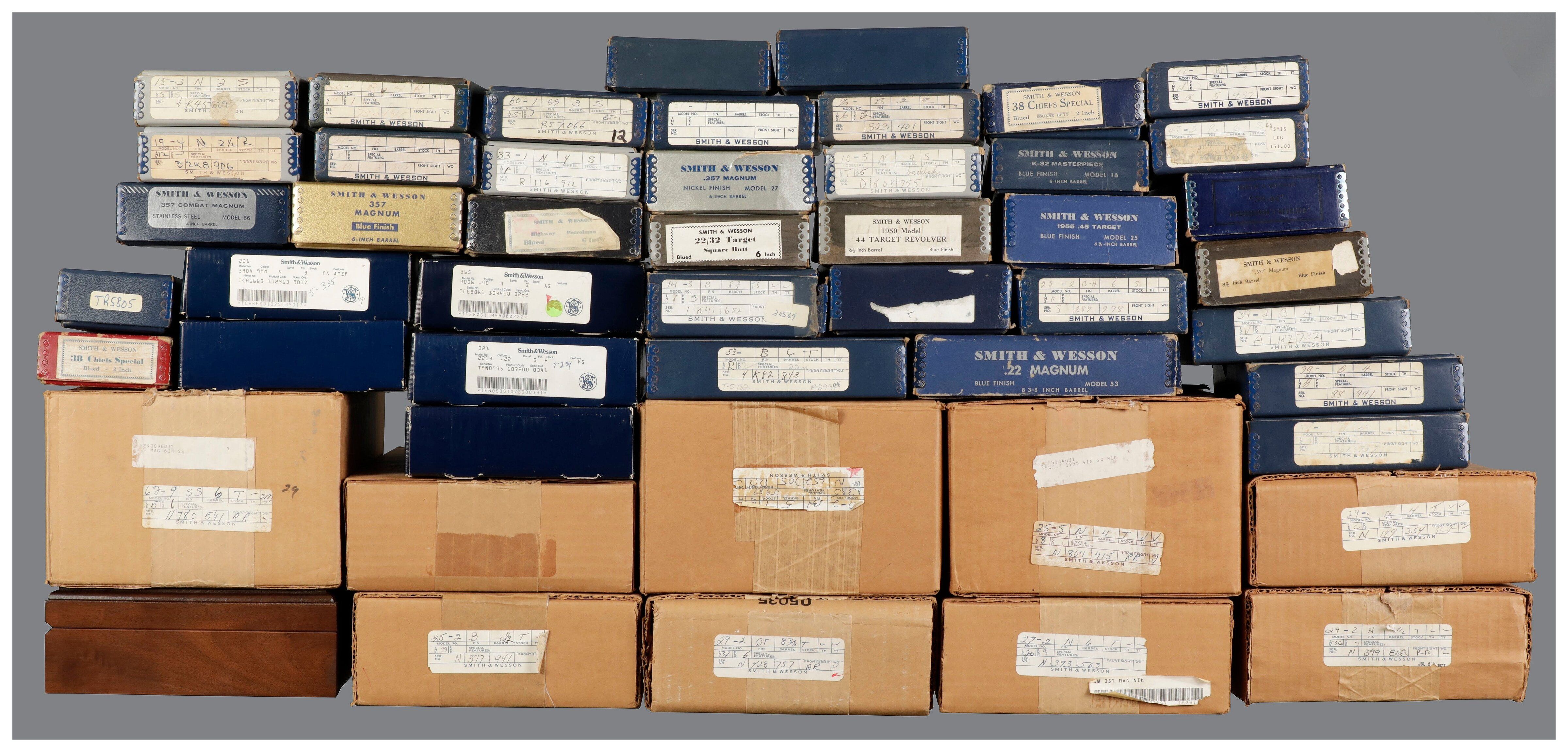 Group of Smith & Wesson Handgun Boxes and Cases | Rock Island Auction