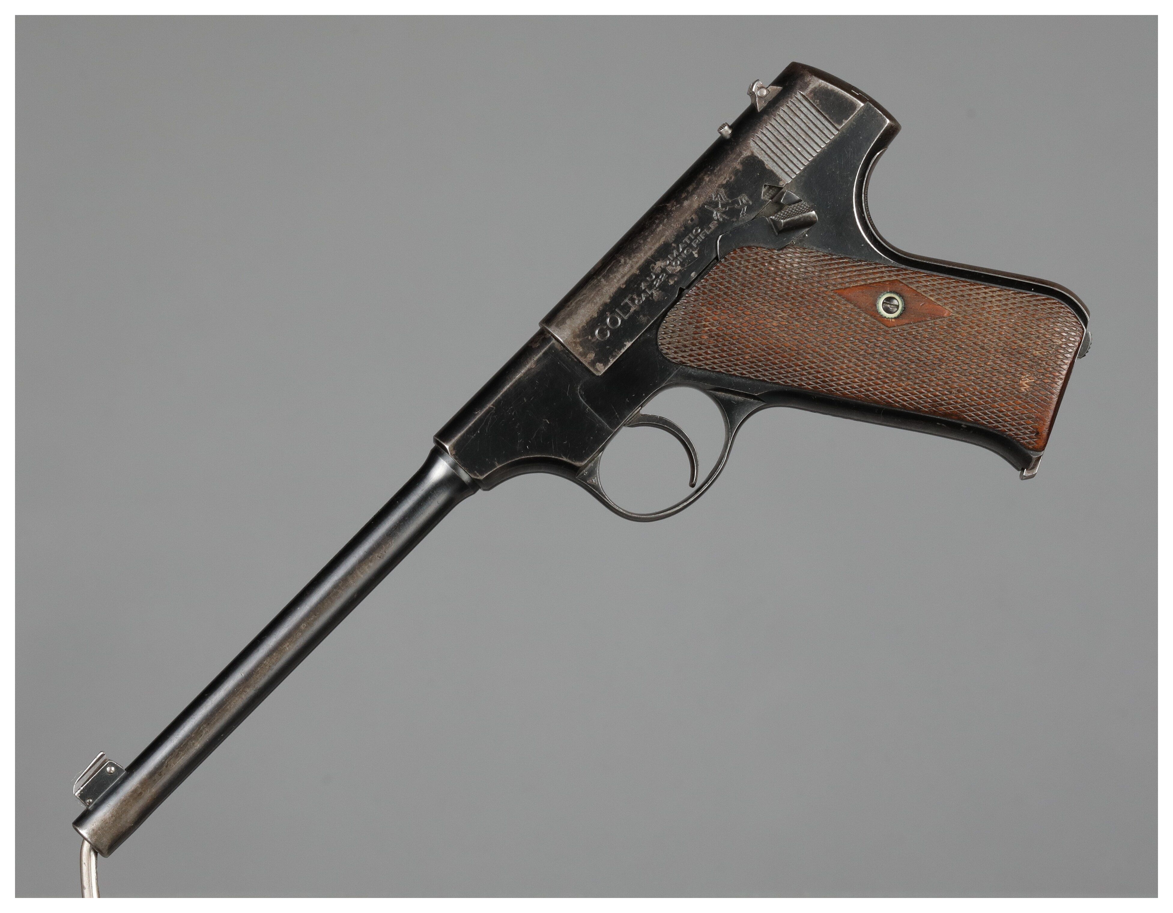 Inscribed Colt .22 Automatic Pre-Woodsman Semi-Automatic Pistol | Rock ...