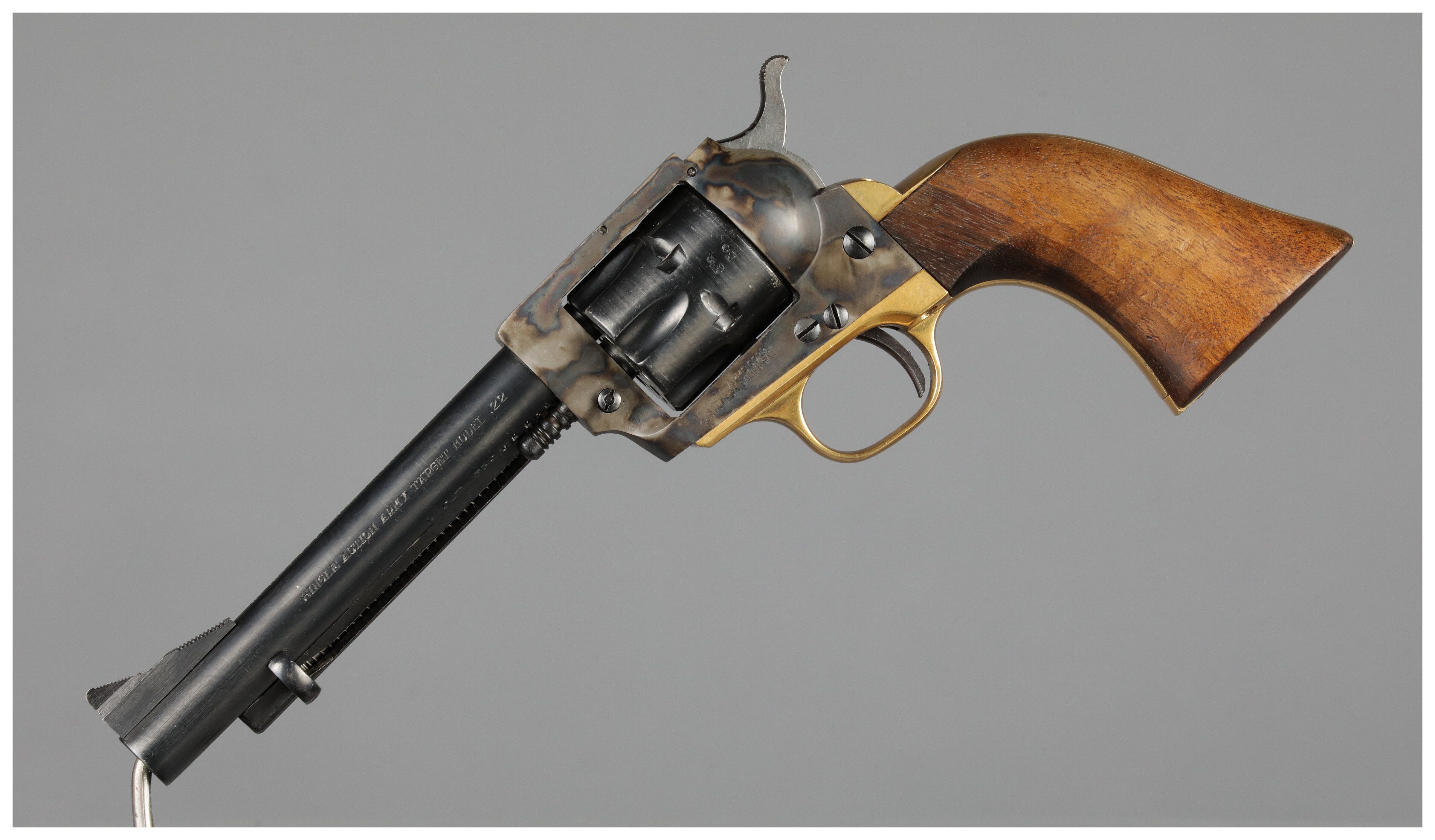 Uberti Single Action Army Target Model Revolver with Holster | Rock ...