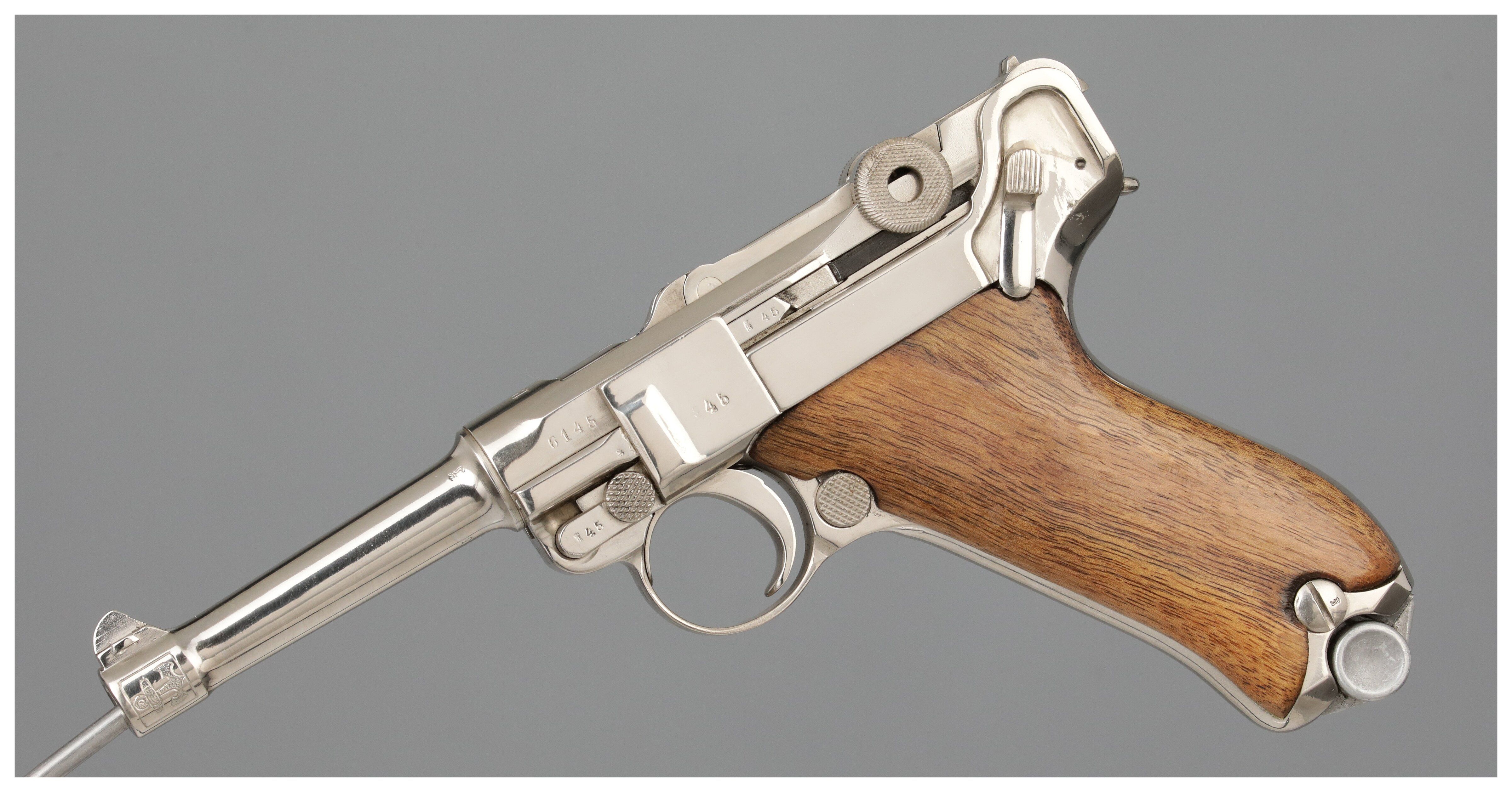 Imperial German Erfurt "1913" Military Luger Pistol with Holster | Rock ...