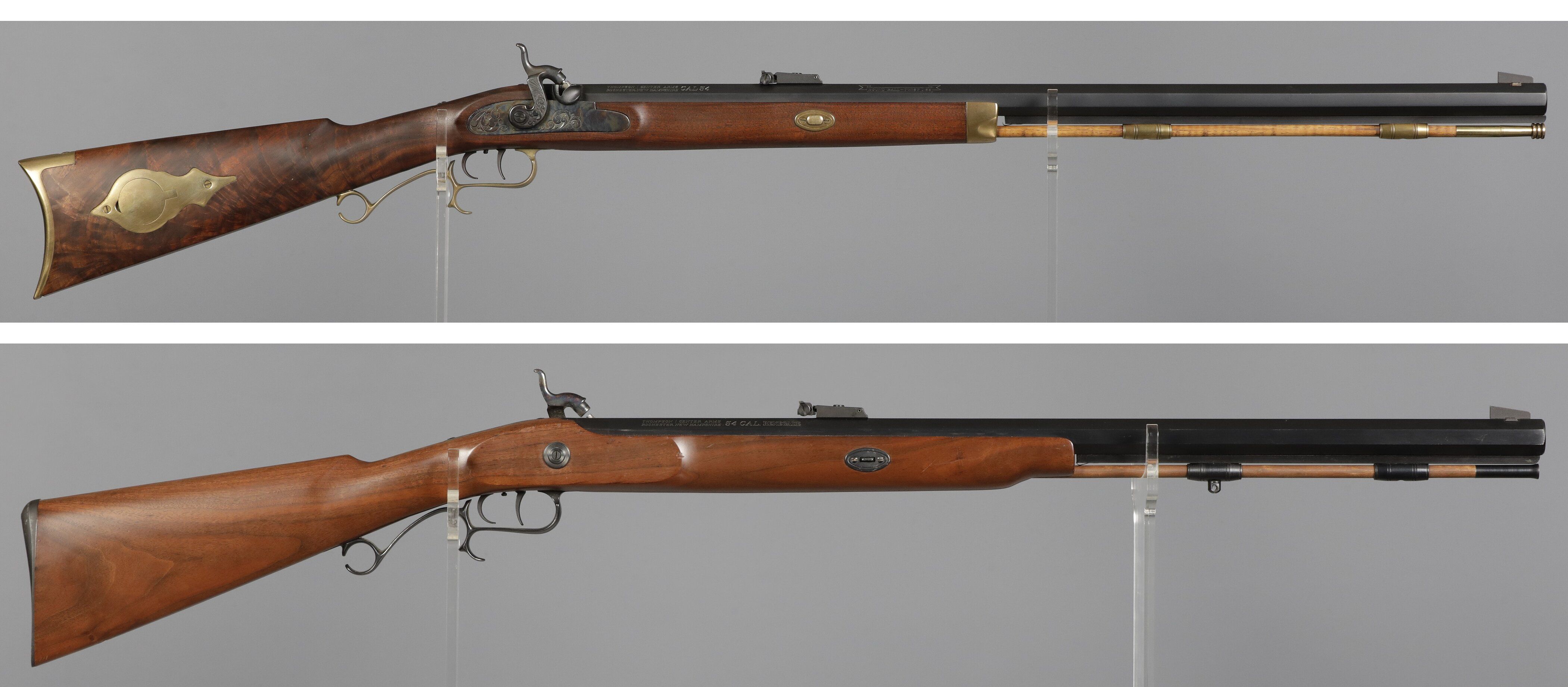 Two Thompson Center Arms Percussion Rifles | Rock Island Auction