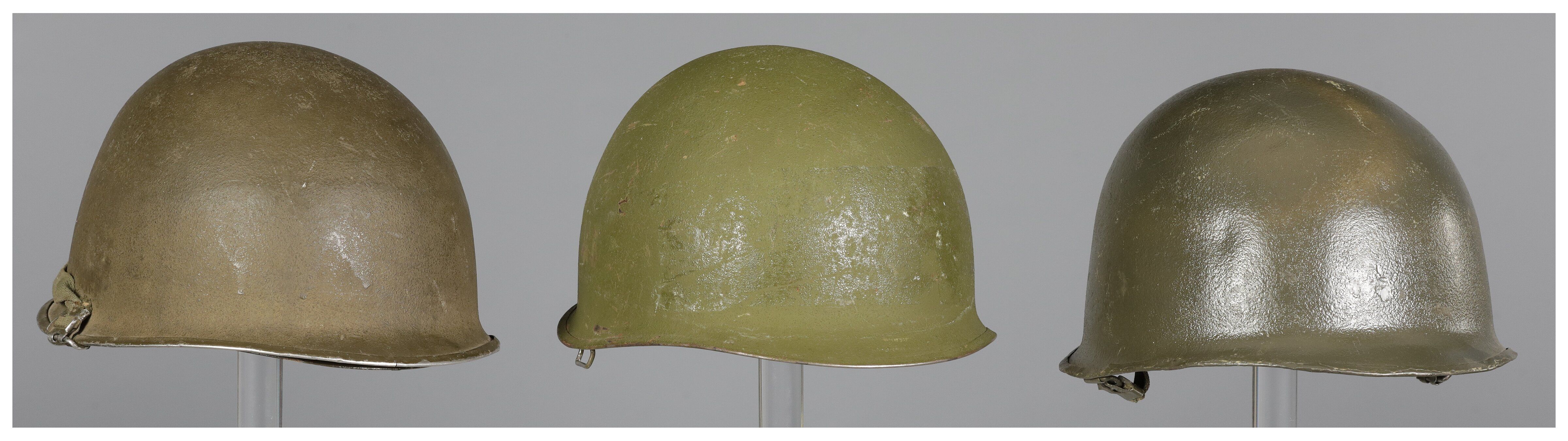 Three U.S. M1 Helmets | Rock Island Auction
