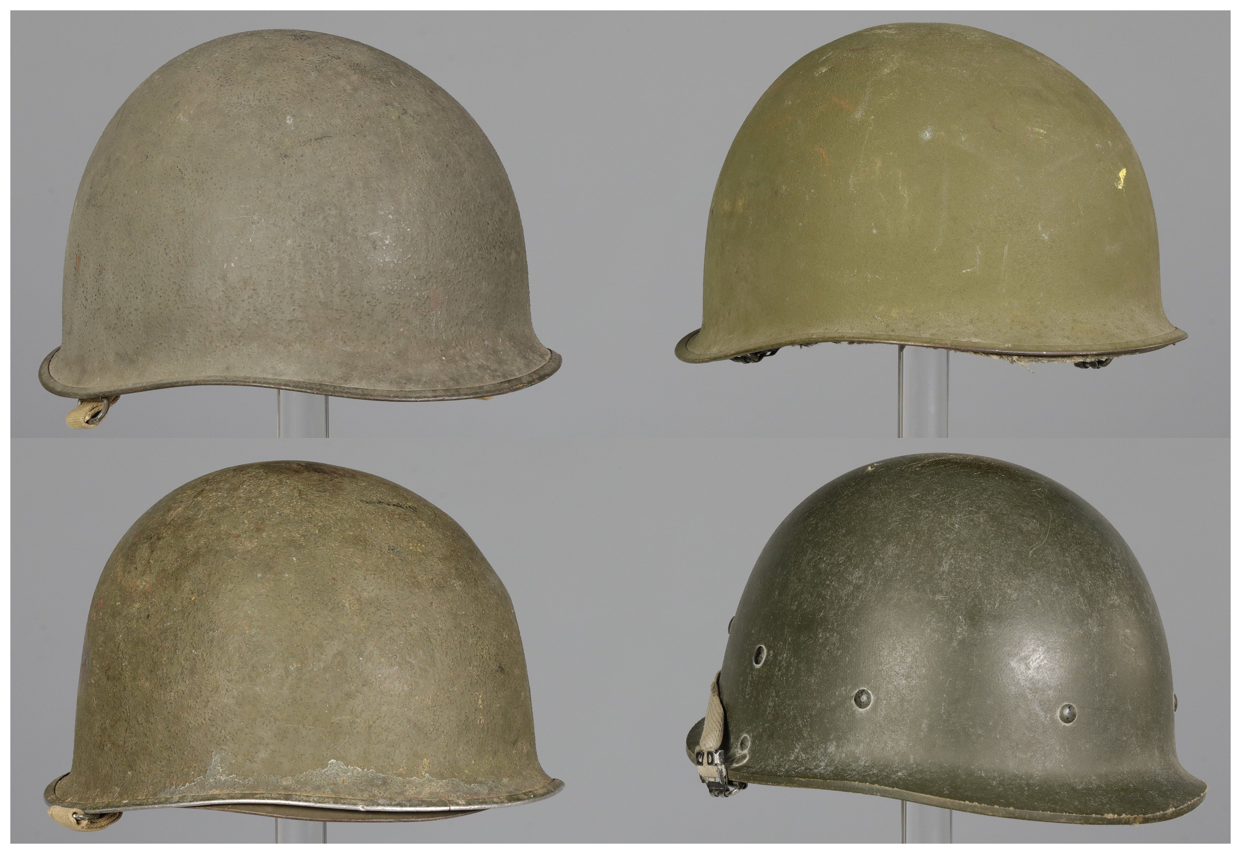 Four U.S. M1 Helmets | Rock Island Auction