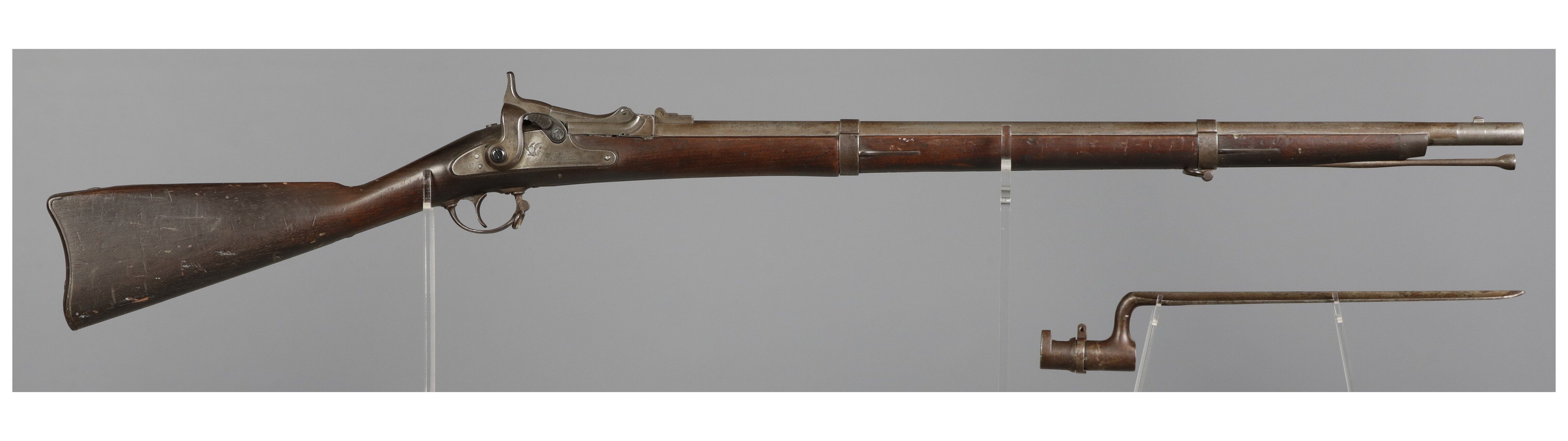 Scarce Springfield Model 1865 First Model Allin Conversion Rifle | Rock ...