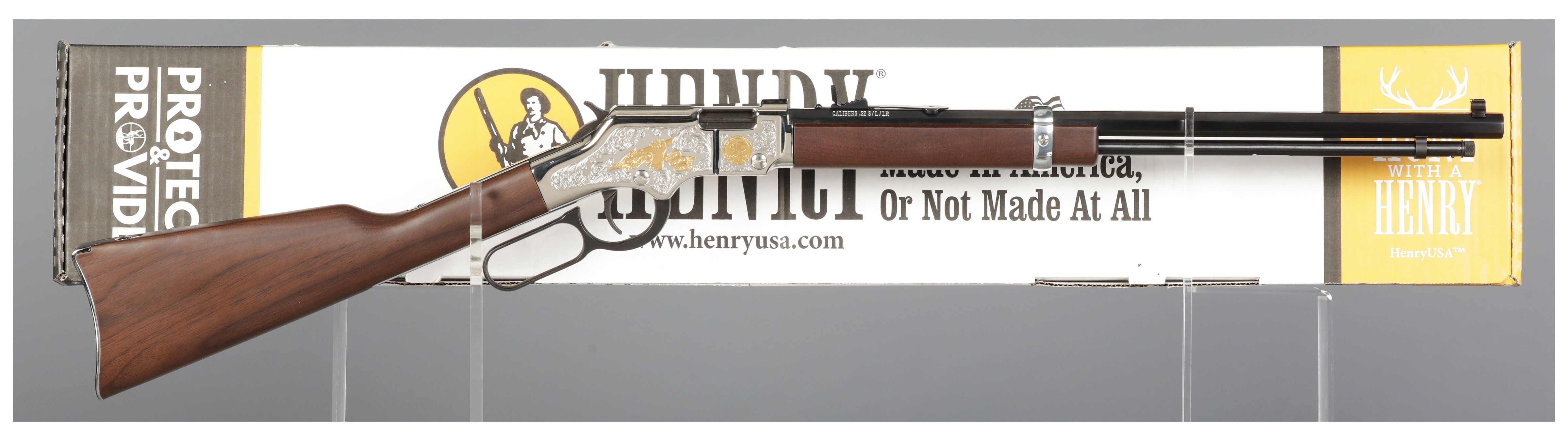 Engraved Henry Repeating Arms NRA Second Amendment Tribute Rifle | Rock ...