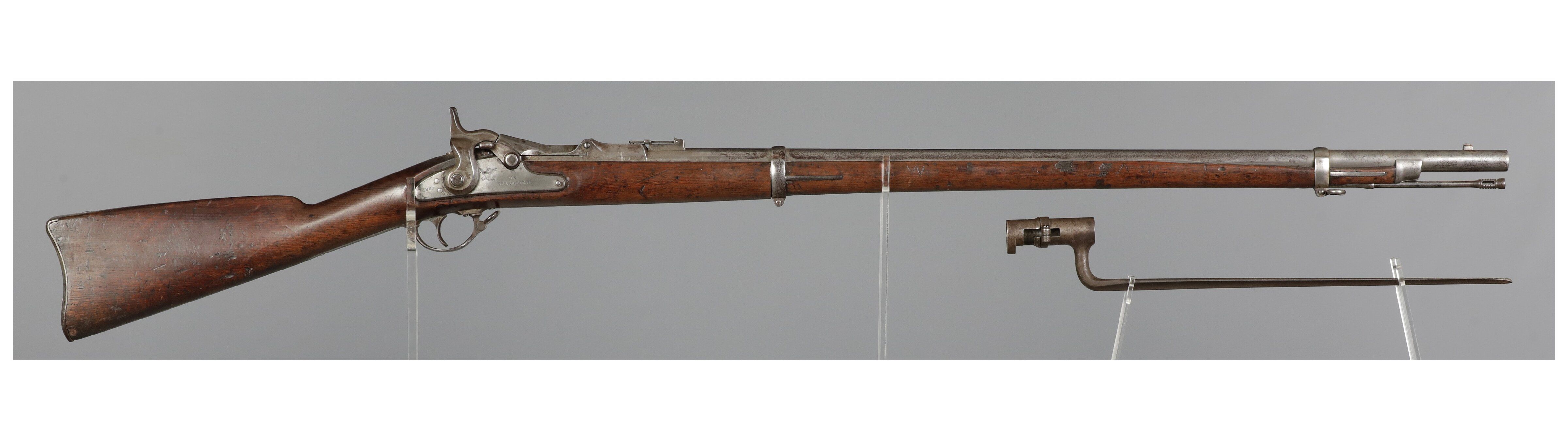 U.S. Springfield Model 1868 Trapdoor Rifle with Bayonet | Rock Island ...