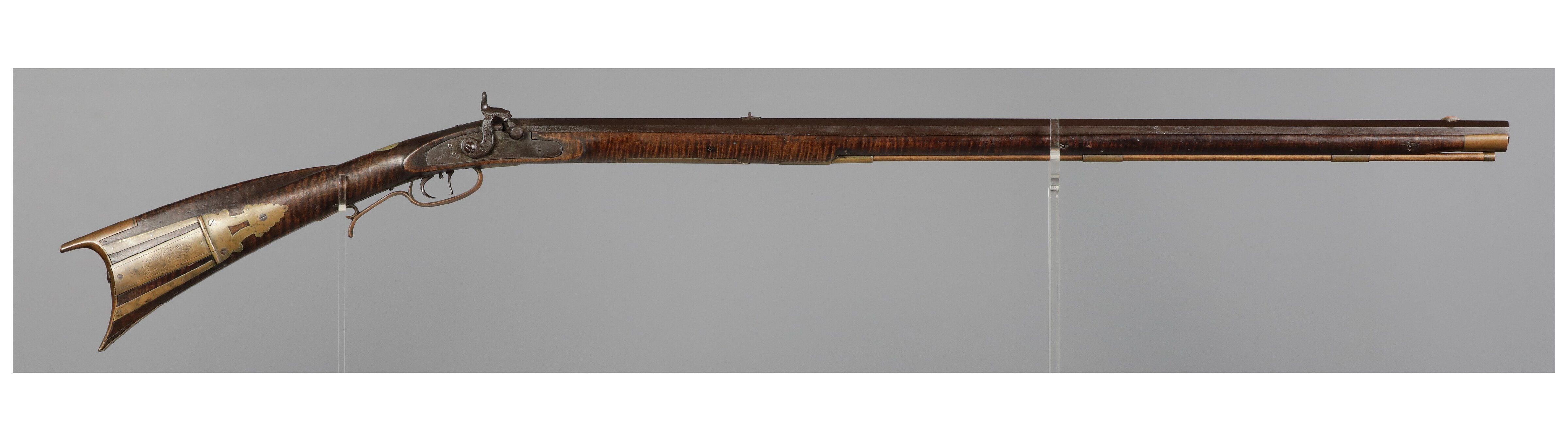 Signed Percussion American Long Rifle | Rock Island Auction