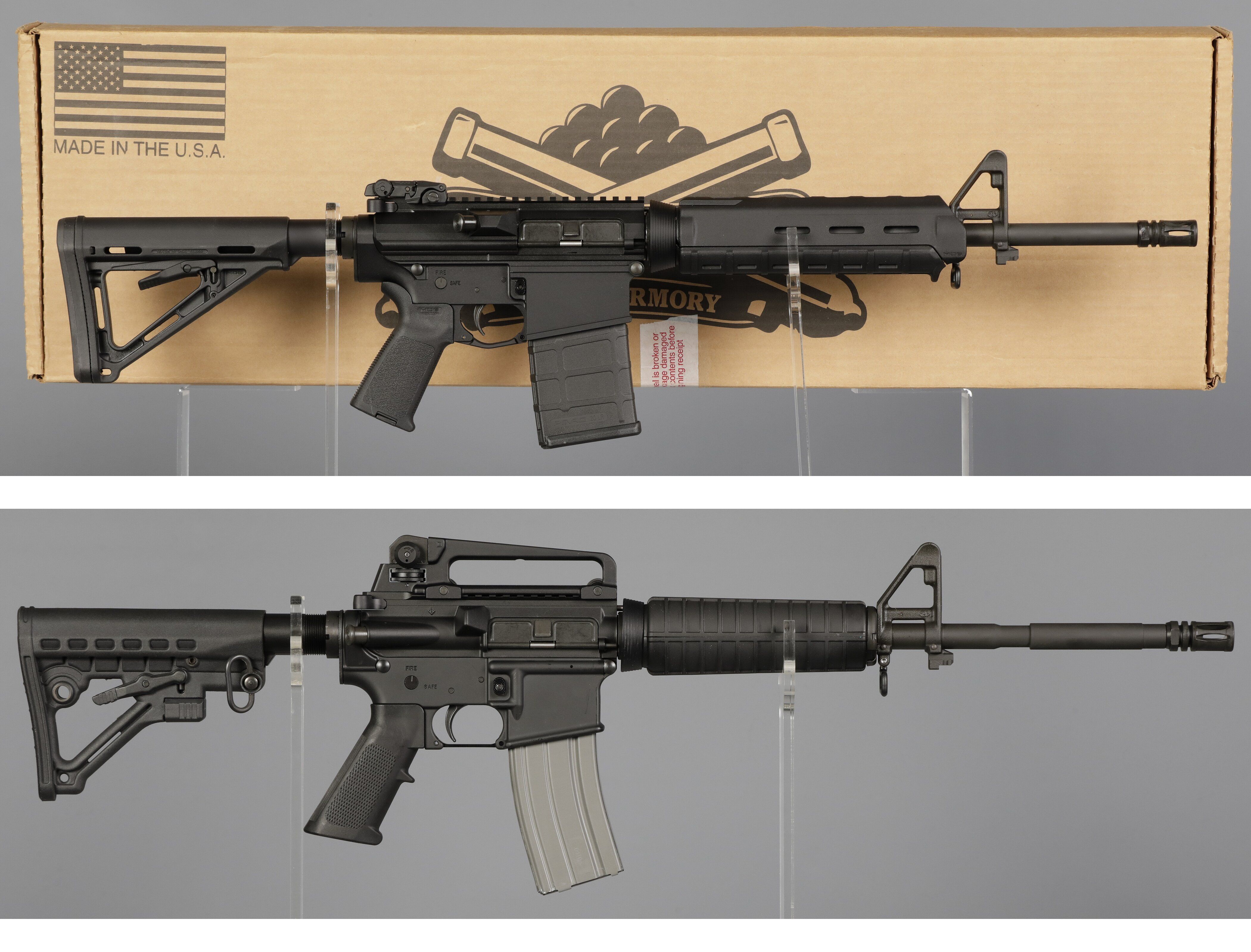 Two AR Pattern Semi-Automatic Rifles | Rock Island Auction