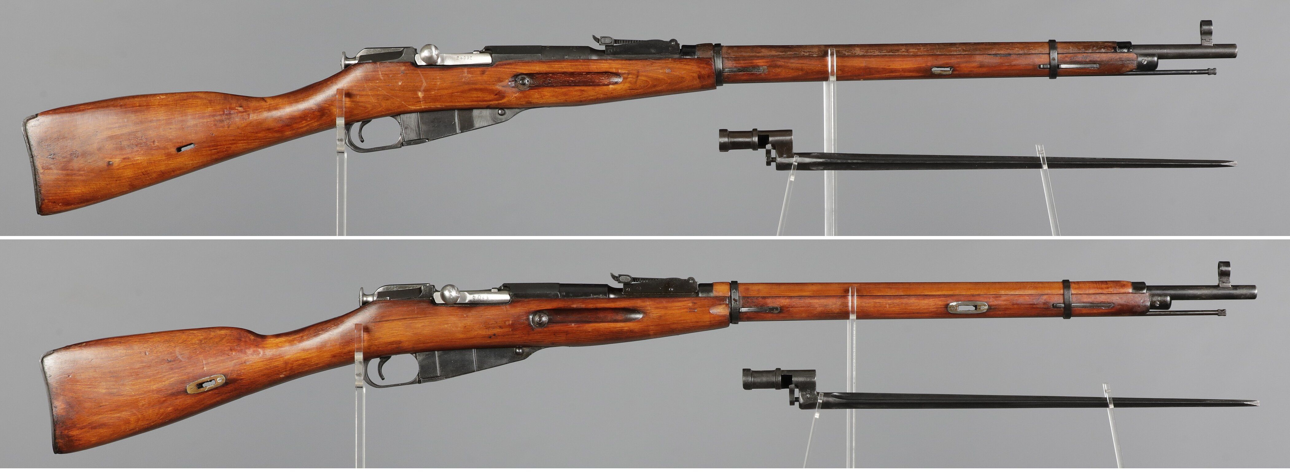 Two Soviet "Hex" Receiver Model 1891/30 Rifles with Bayonets | Rock ...