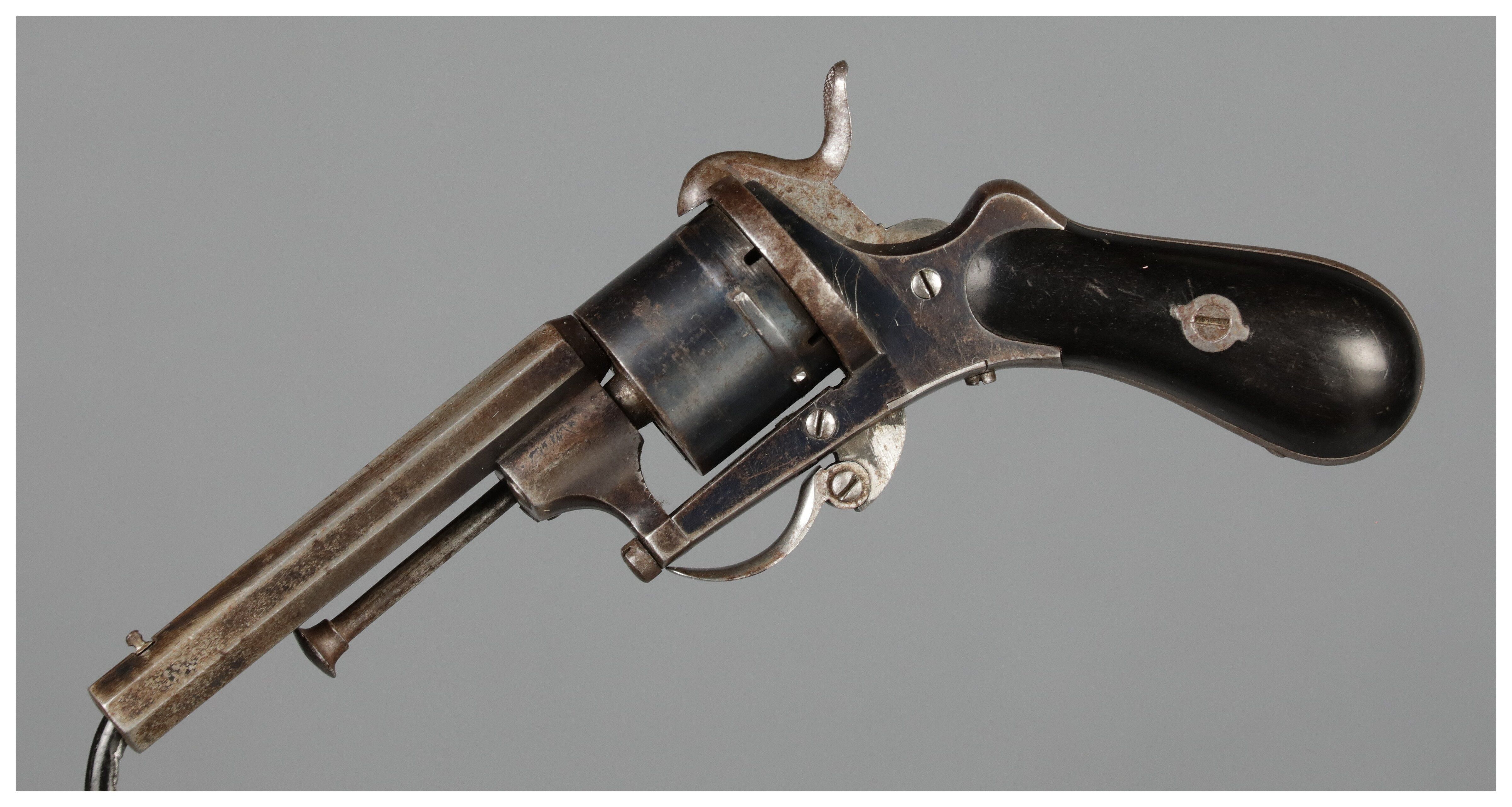 Belgian Pinfire Folding Trigger Double Action Revolver | Rock Island ...