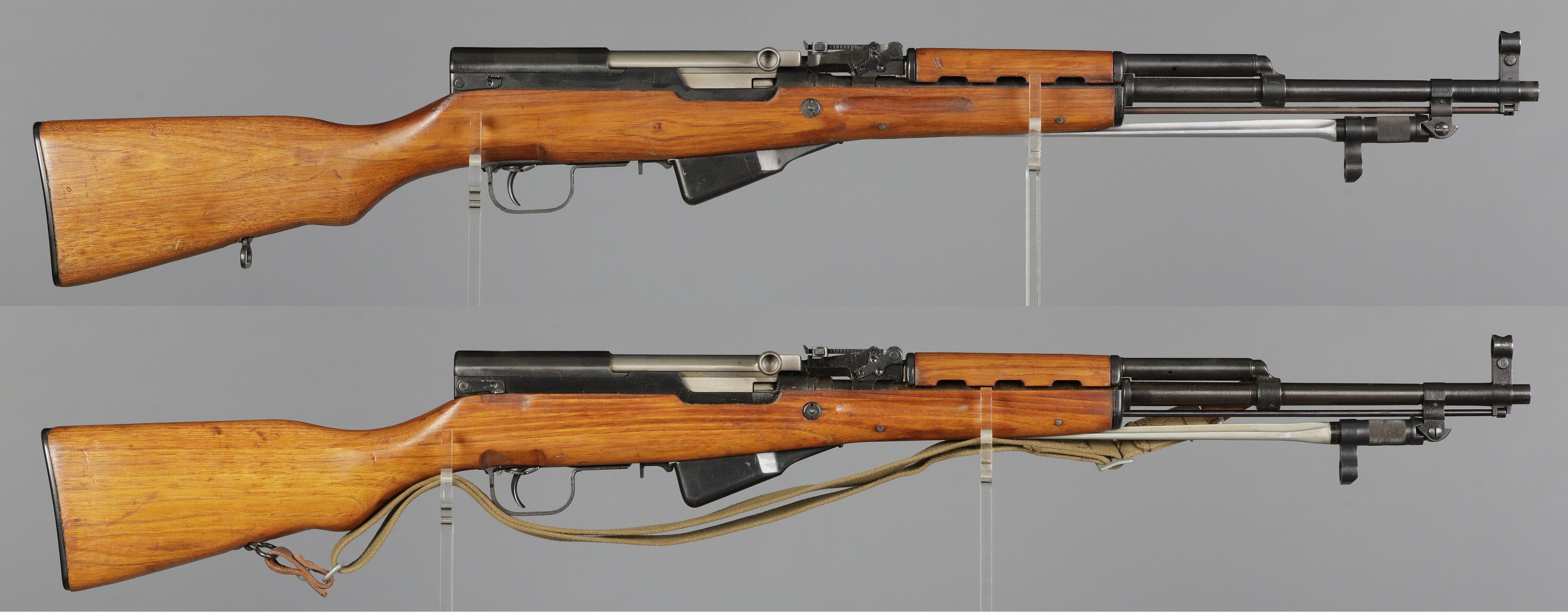Two Chinese Type 56 SKS Pattern Carbines with Bayonets | Rock Island ...