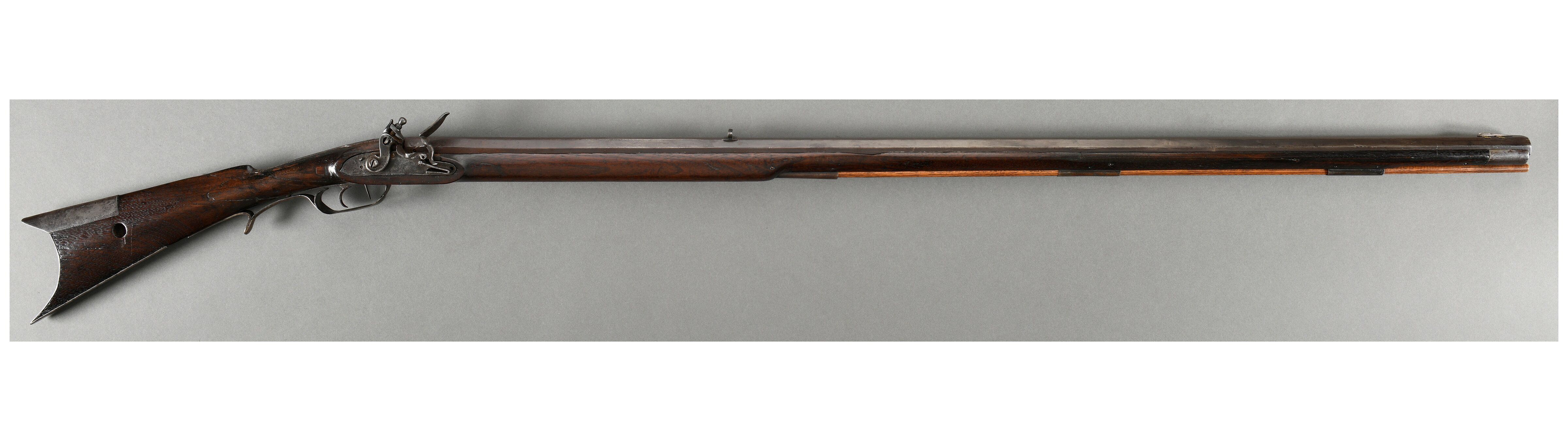Southern Style Iron Mounted Flintlock American Long Rifle | Rock Island ...