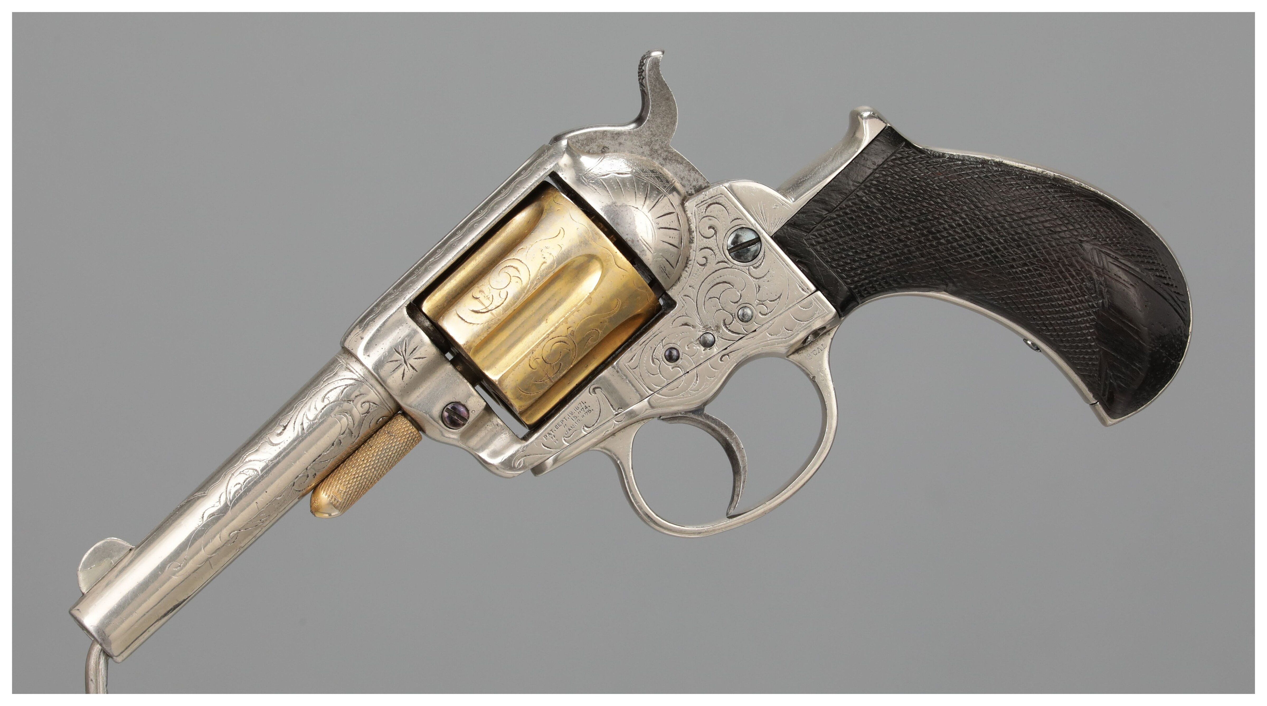 Engraved Colt Sheriff's Model 1877 Lightning Revolver | Rock Island Auction