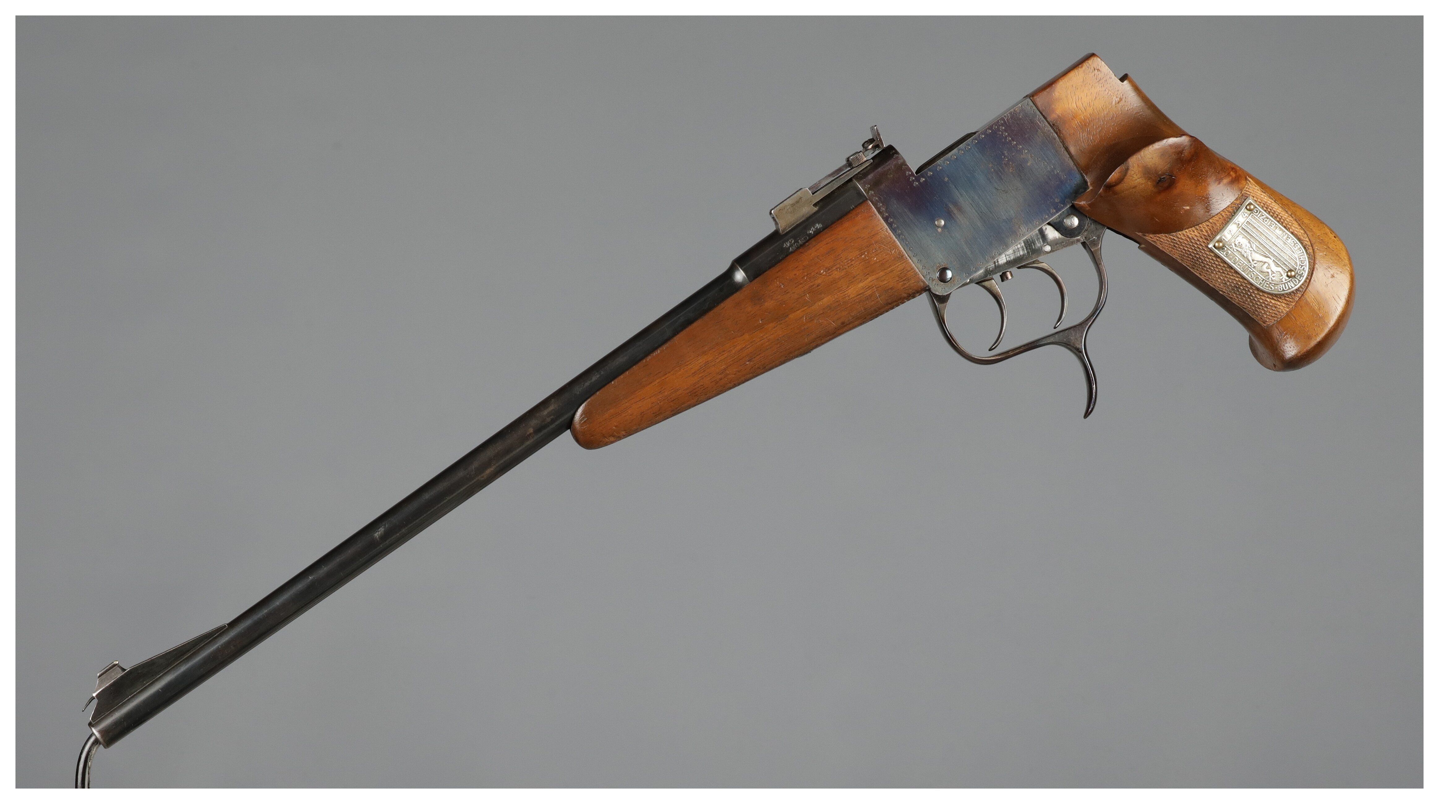 German Proofed Single Shot Falling Block Pistol | Rock Island Auction