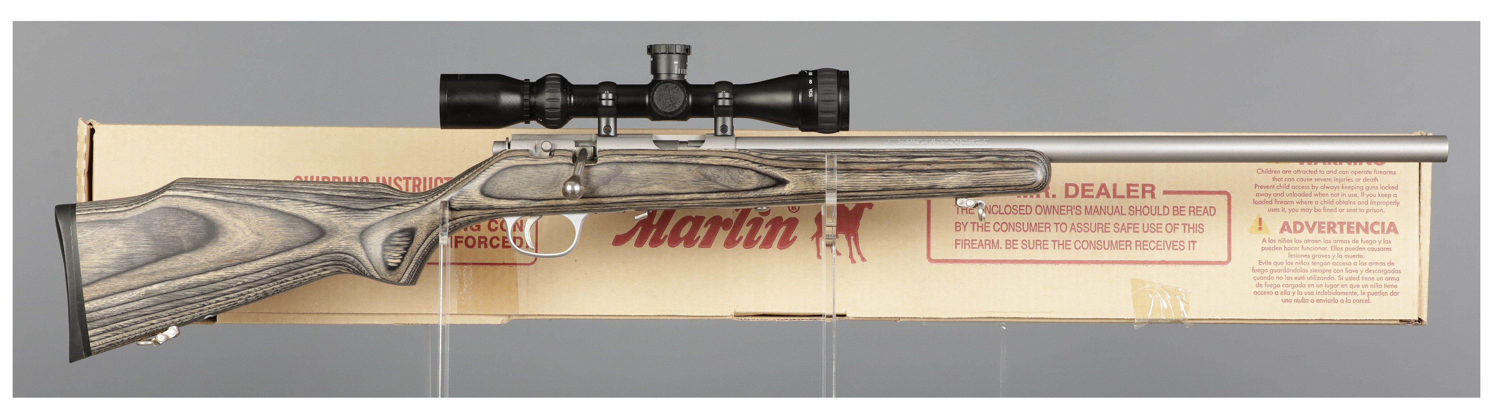 Marlin Model 17VS Bolt Action Rifle with Scope and Box | Rock Island ...