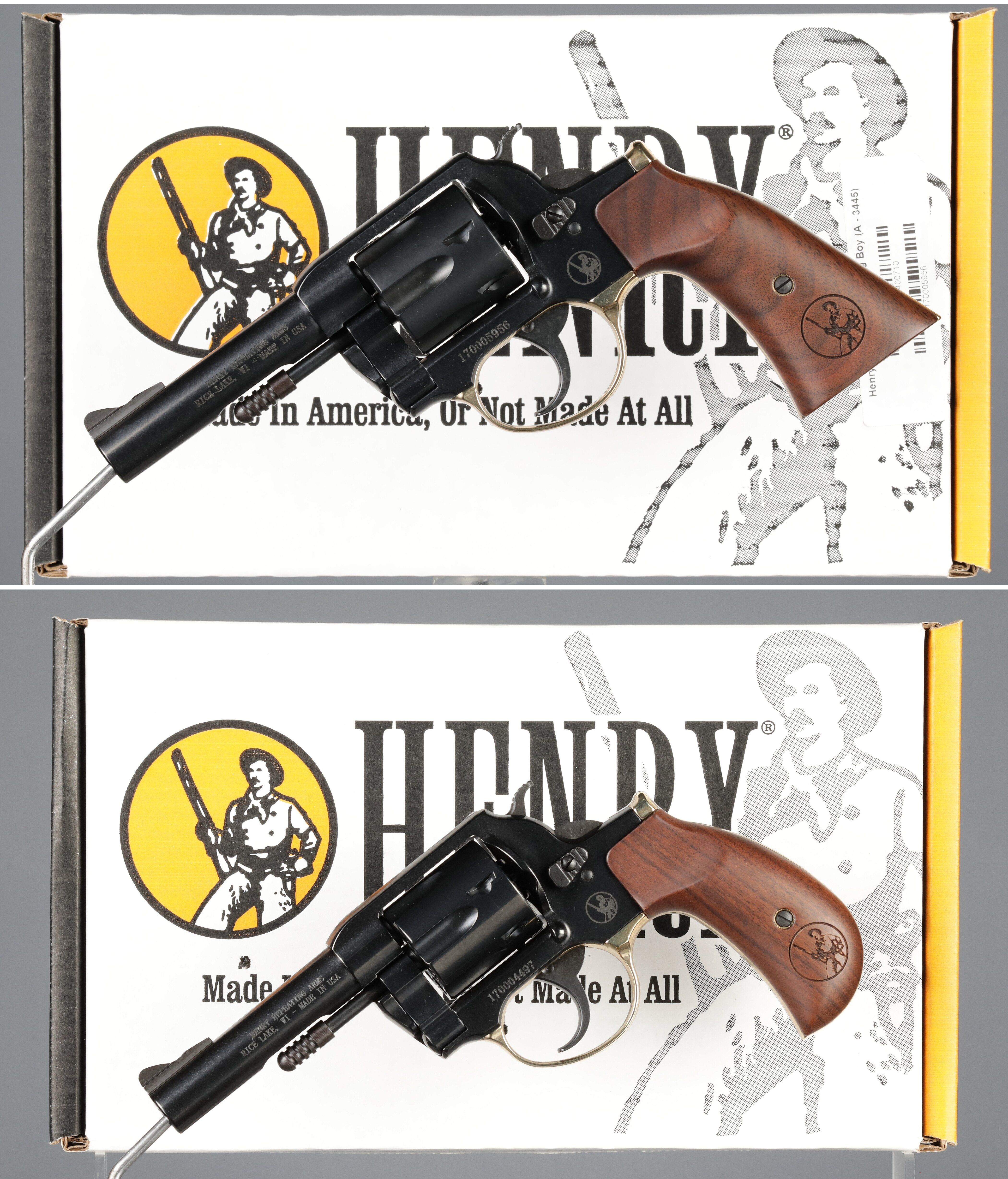 Two Henry Big Boy Double Action Revolvers with Boxes | Rock Island Auction