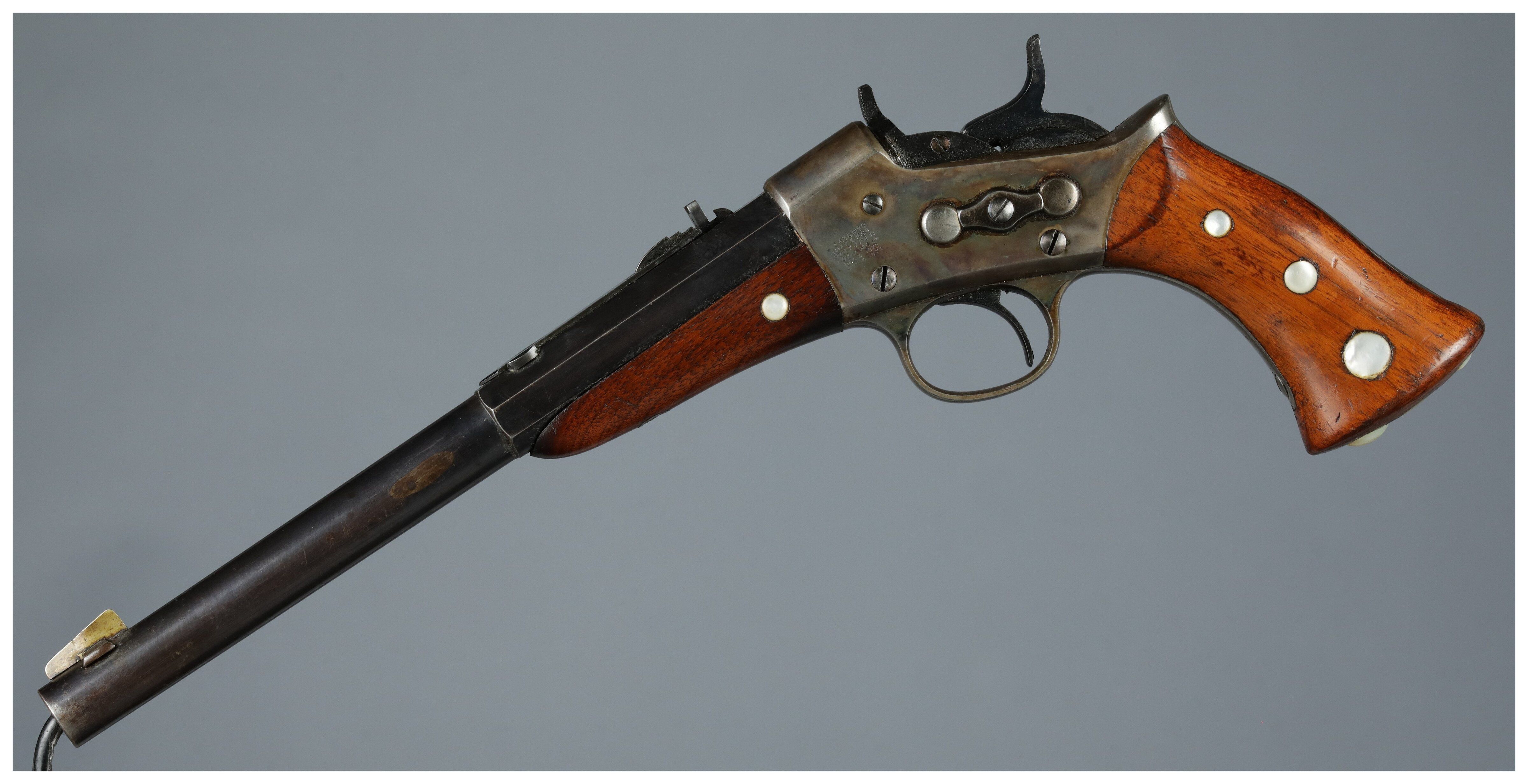 Remington Rolling Block Pistol in 25 RF | Rock Island Auction