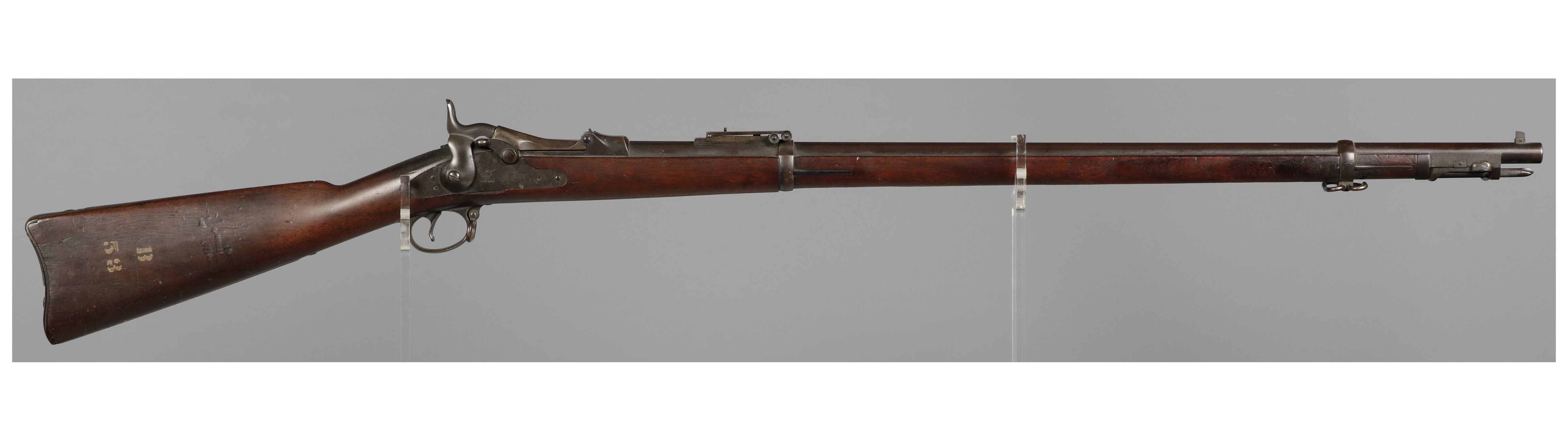 U.S. Springfield Model 1888 Trapdoor Rifle with Ramrod Bayonet | Rock ...