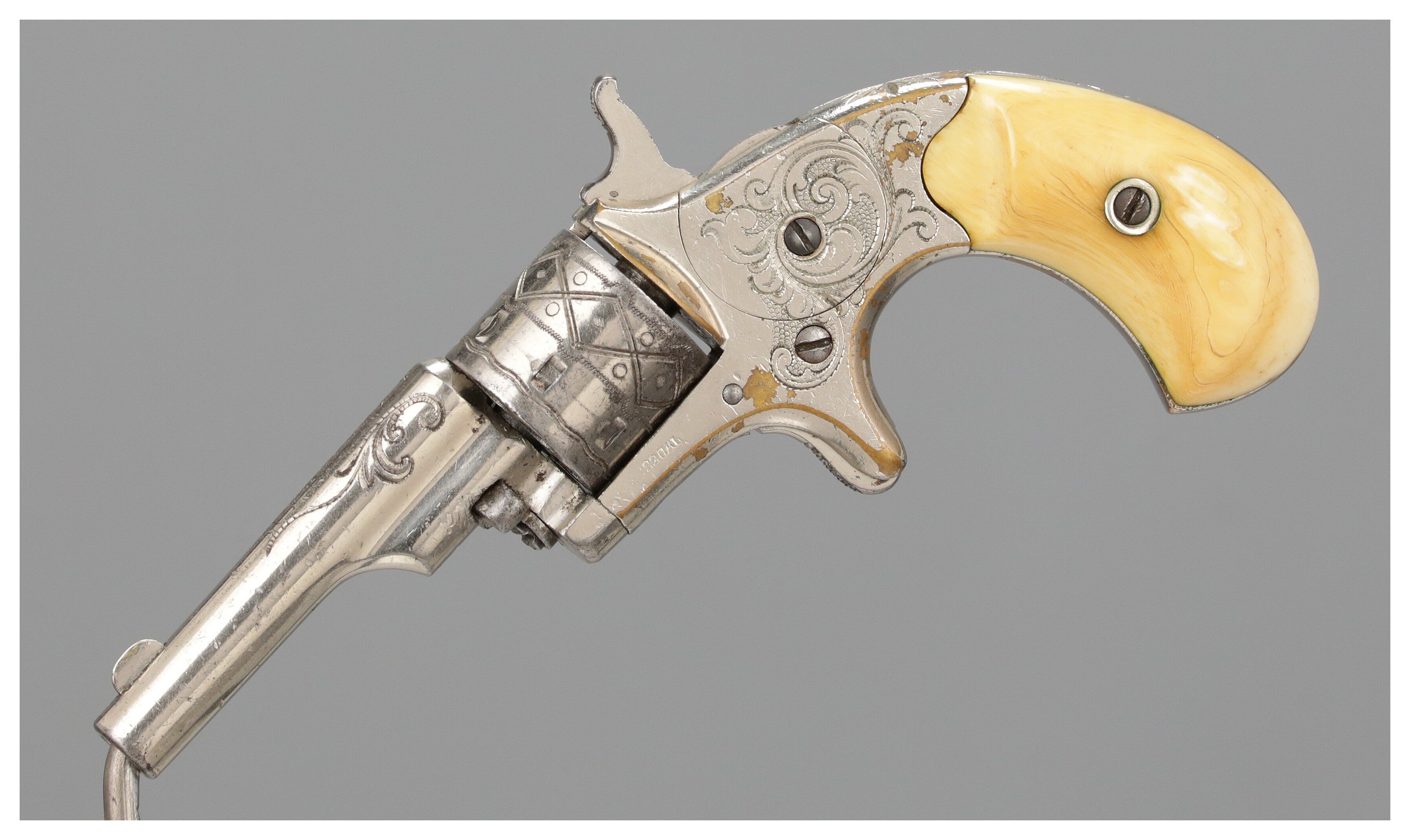 Factory Engraved Colt Open Top Pocket Spur Trigger Revolver | Rock ...