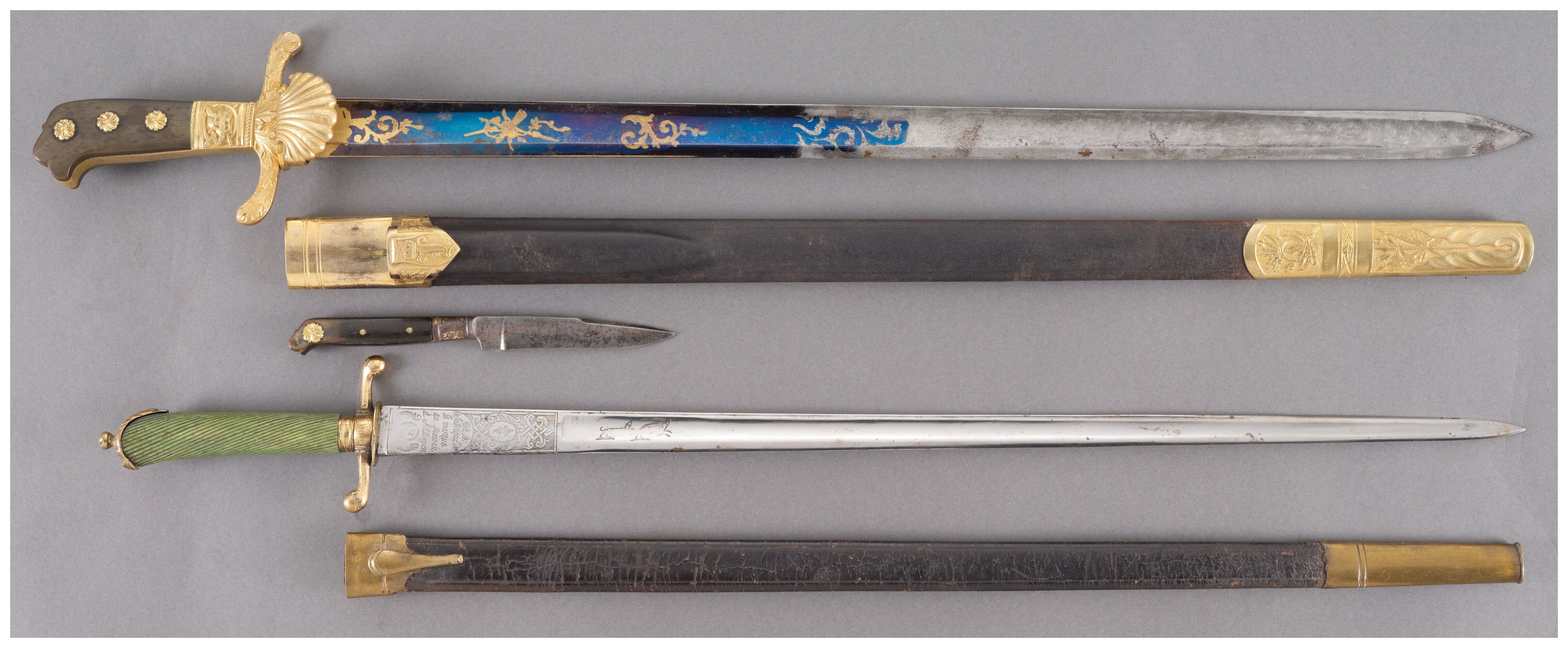 Two European Swords with Scabbards | Rock Island Auction