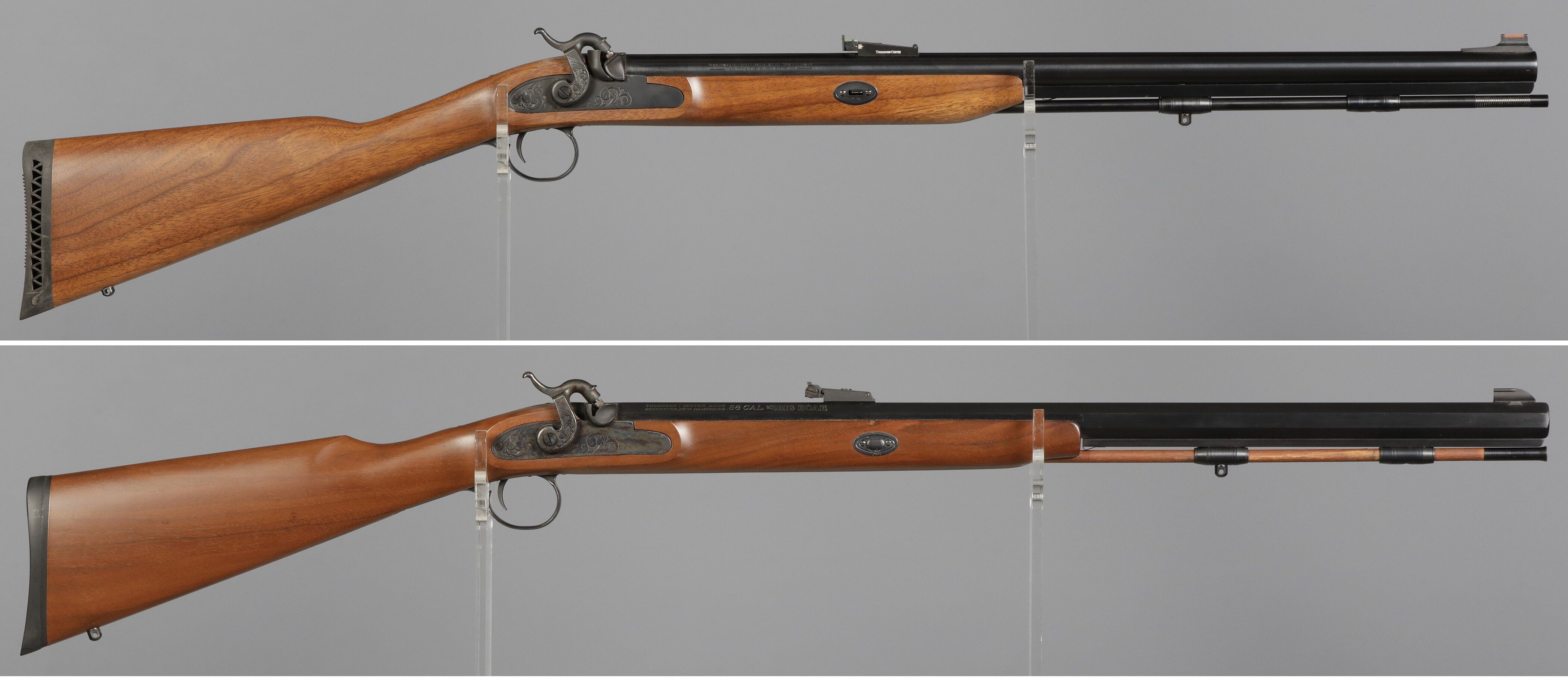 Two Thompson Center Arms Percussion Rifles | Rock Island Auction
