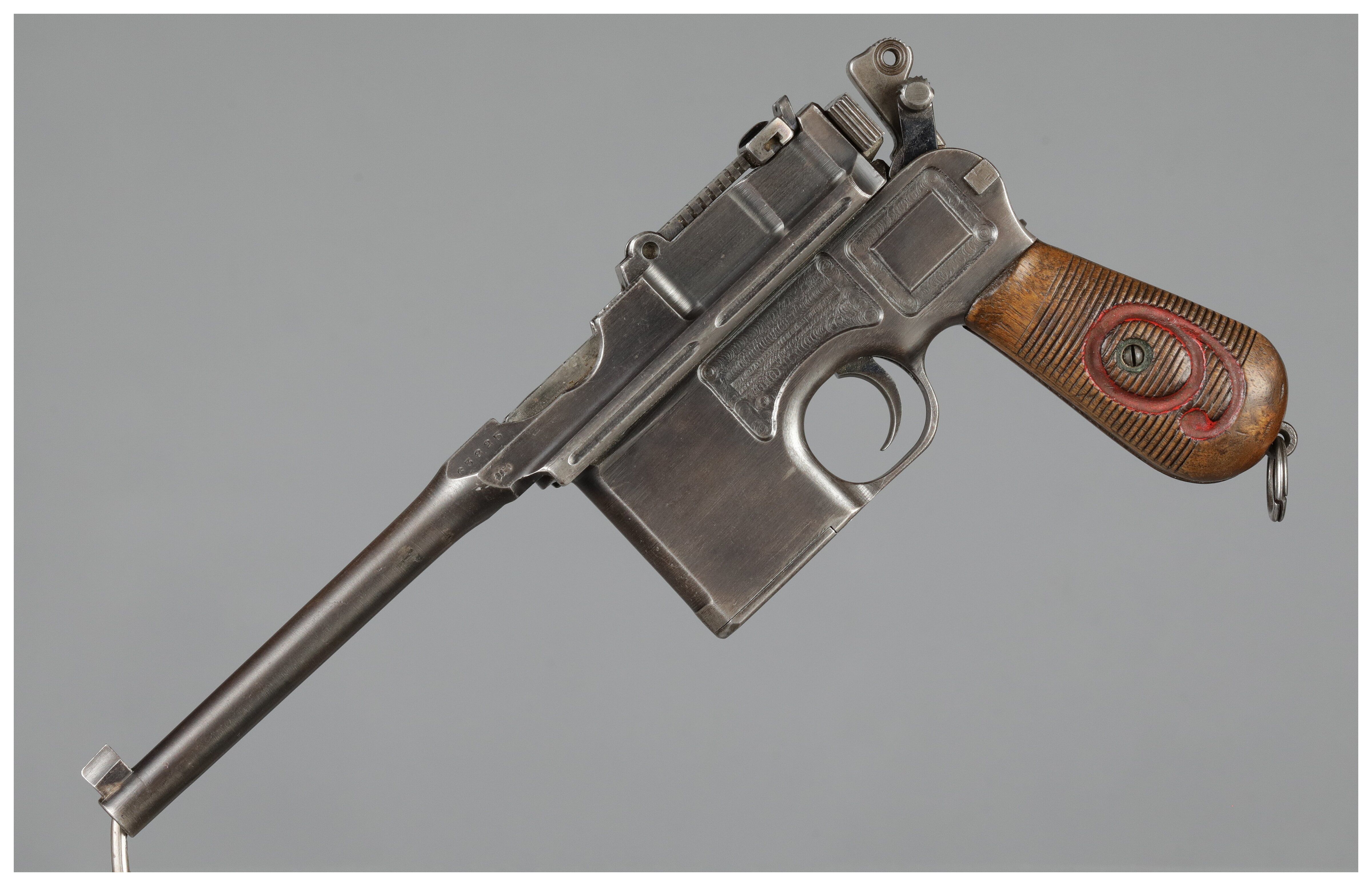 German Mauser C96 "Red Nine" Broomhandle Semi-Automatic Pistol | Rock ...