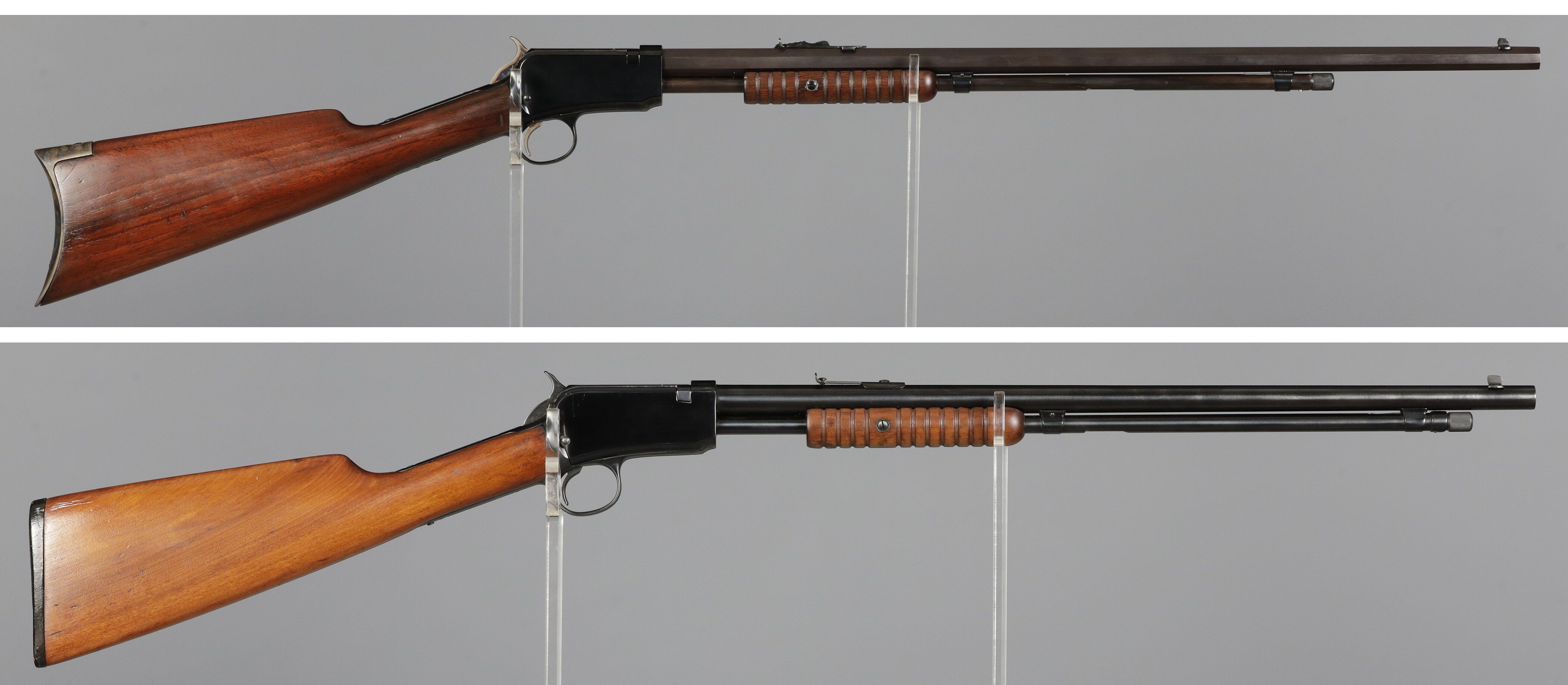 Two Winchester Slide Action Rifles | Rock Island Auction