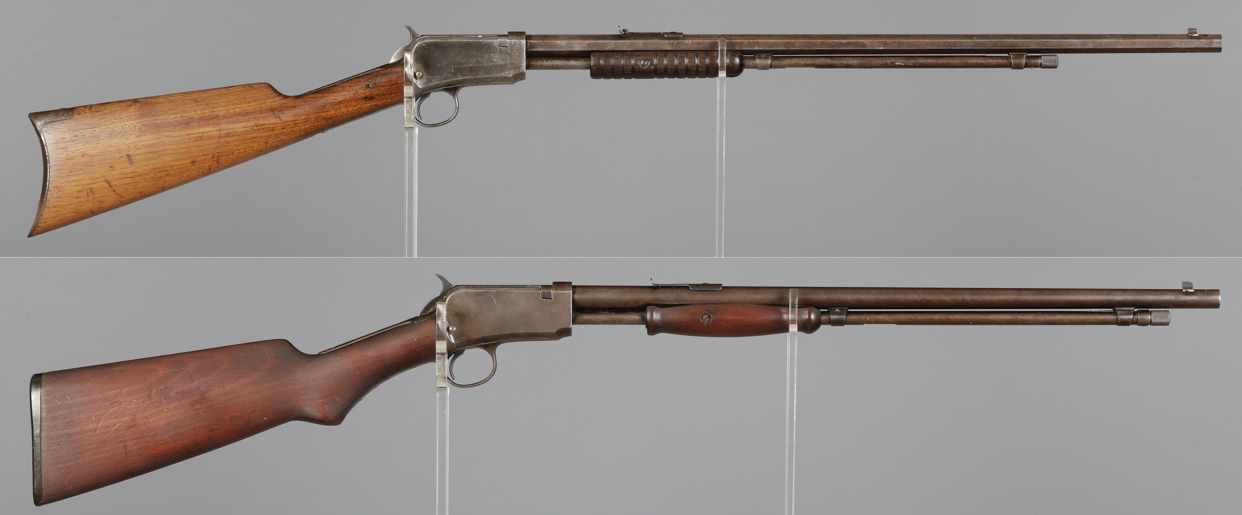 Two Winchester Slide Action Rifles | Rock Island Auction