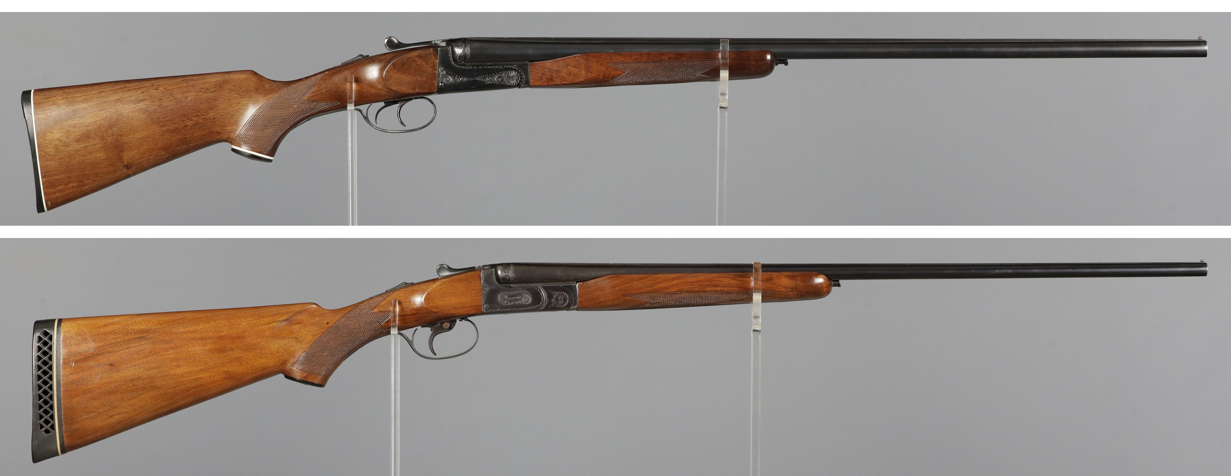 Two Engraved Spanish Double Barrel Shotguns | Rock Island Auction