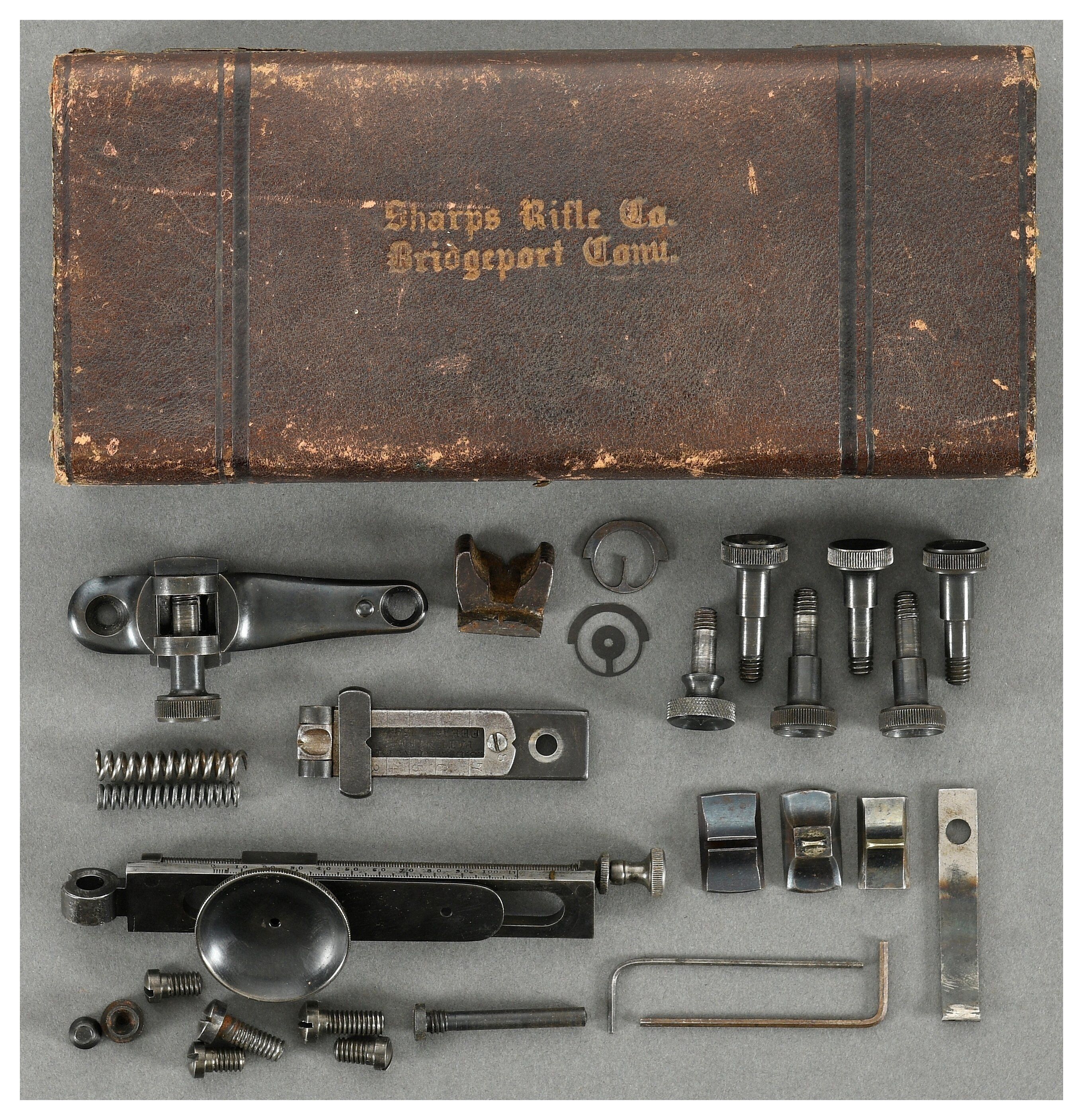 Sharps Rifle Co. Marked Case and Firearm Sights | Rock Island Auction