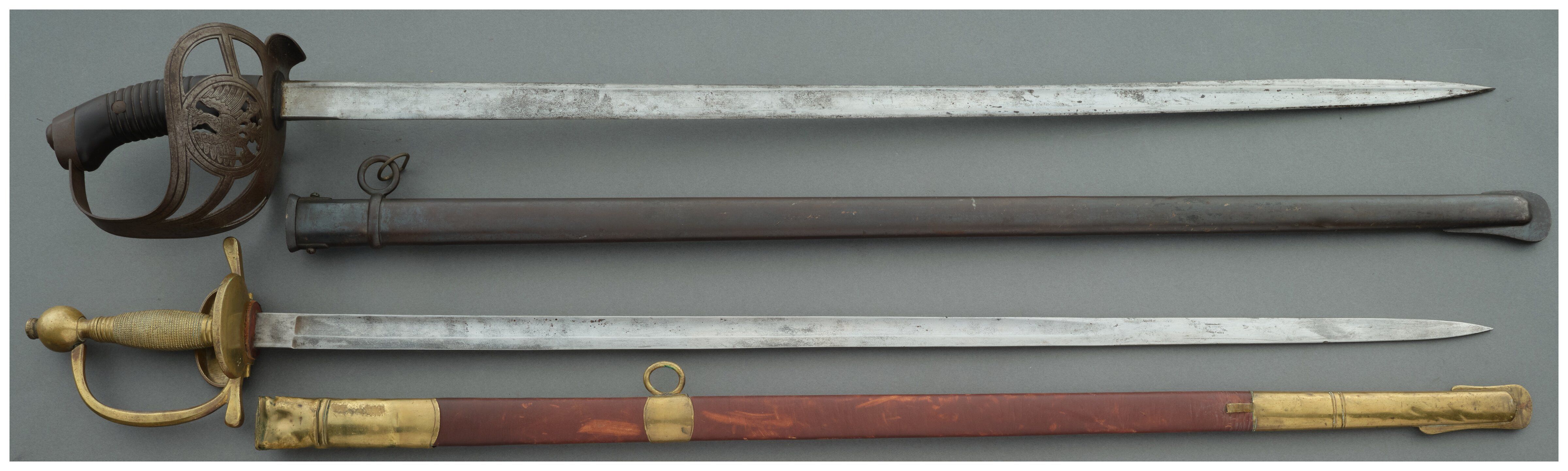 Two European Swords with Scabbards | Rock Island Auction