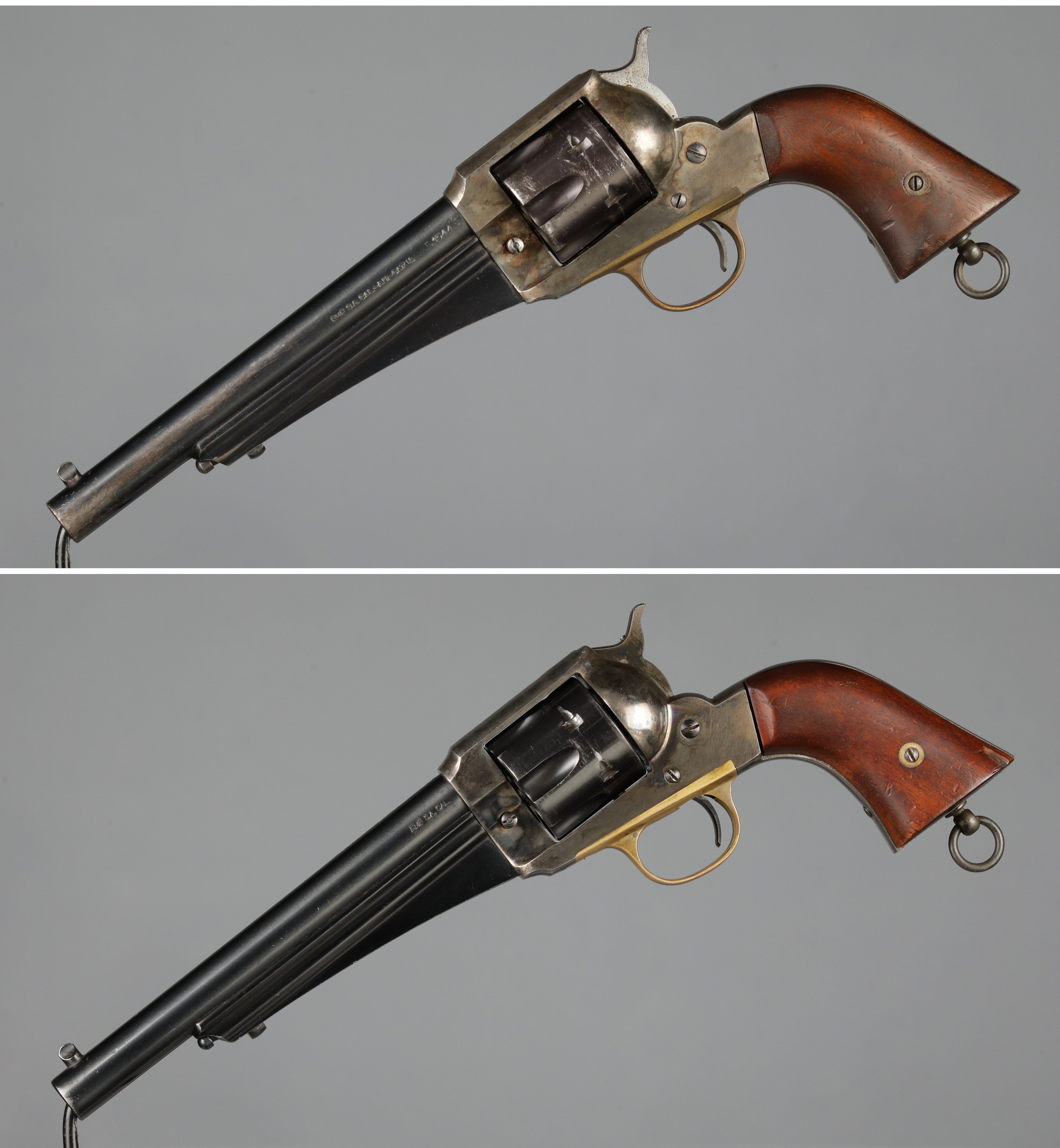 Two Italian Remington Replica Revolvers with Holsters | Rock Island Auction