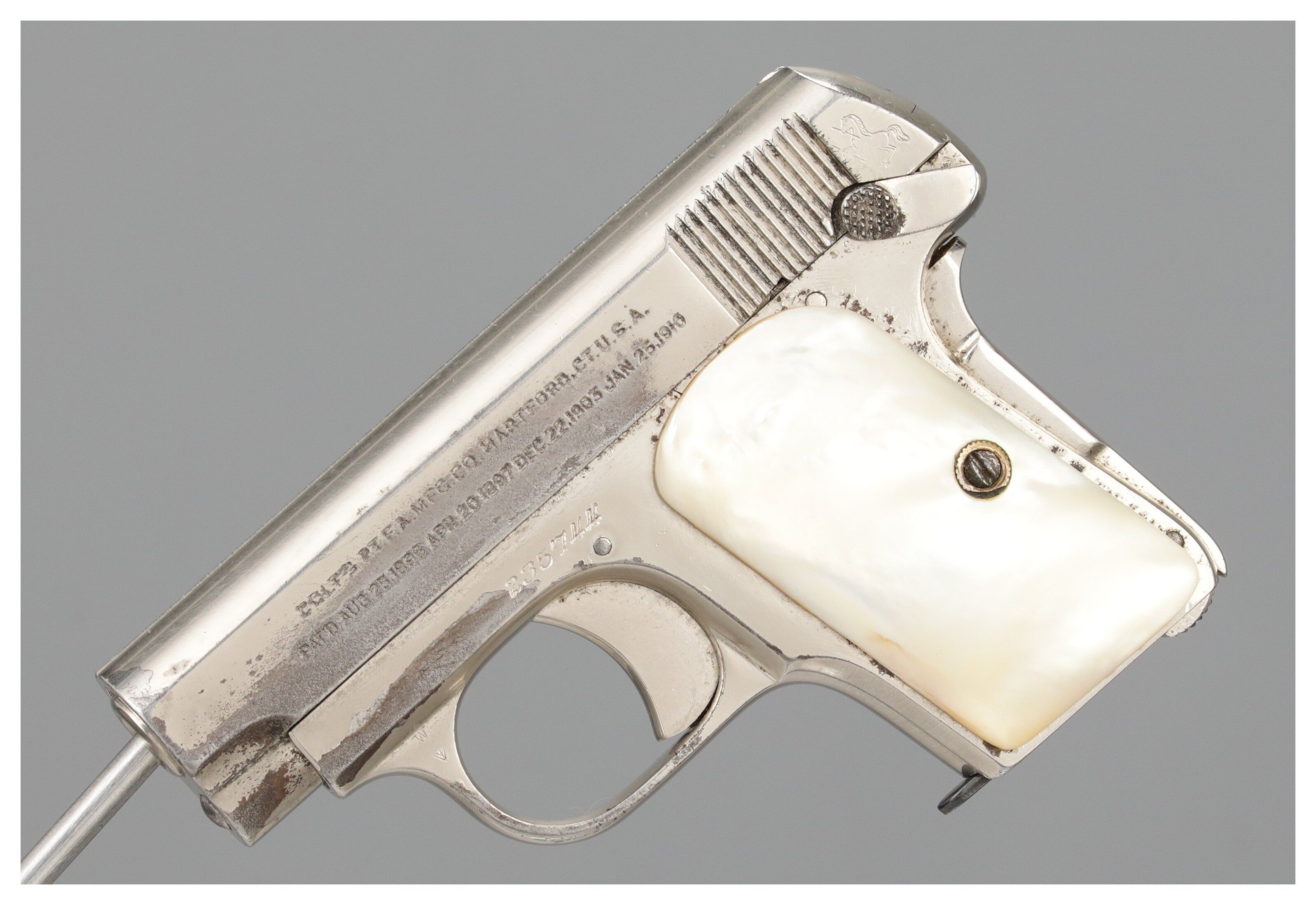Colt Model 1908 Vest Pocket Pistol with Pearl Grips | Rock Island Auction