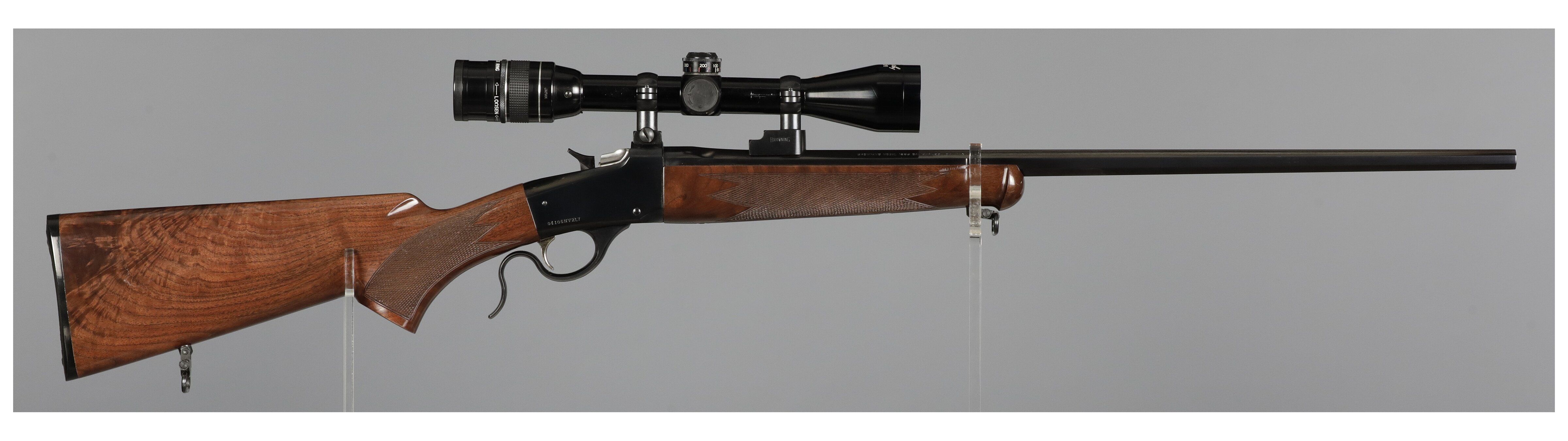 Browning Model 1885 Single Shot Rifle with Scope | Rock Island Auction
