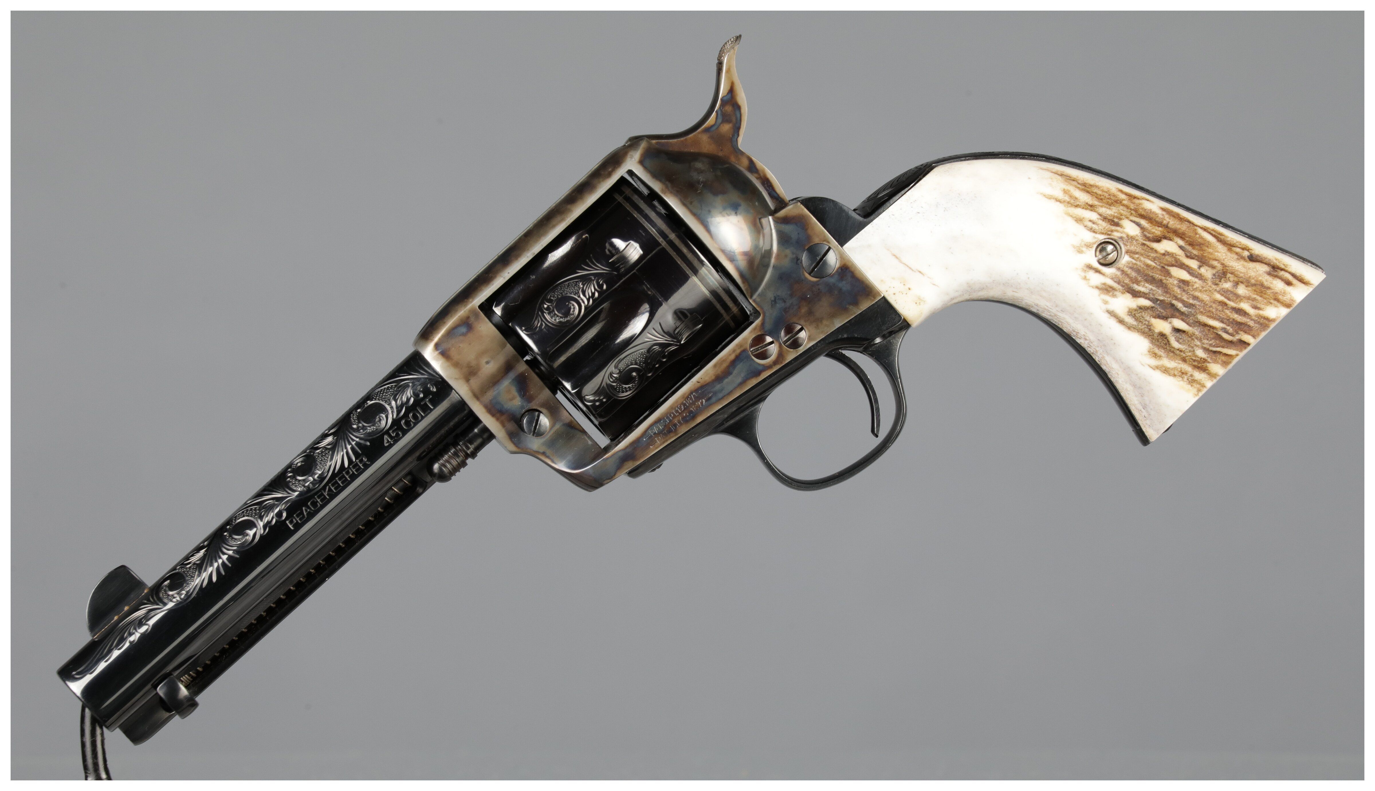 Engraved, Silver Inlayed, American Western Arms Peacekeeper | Rock Island Auction