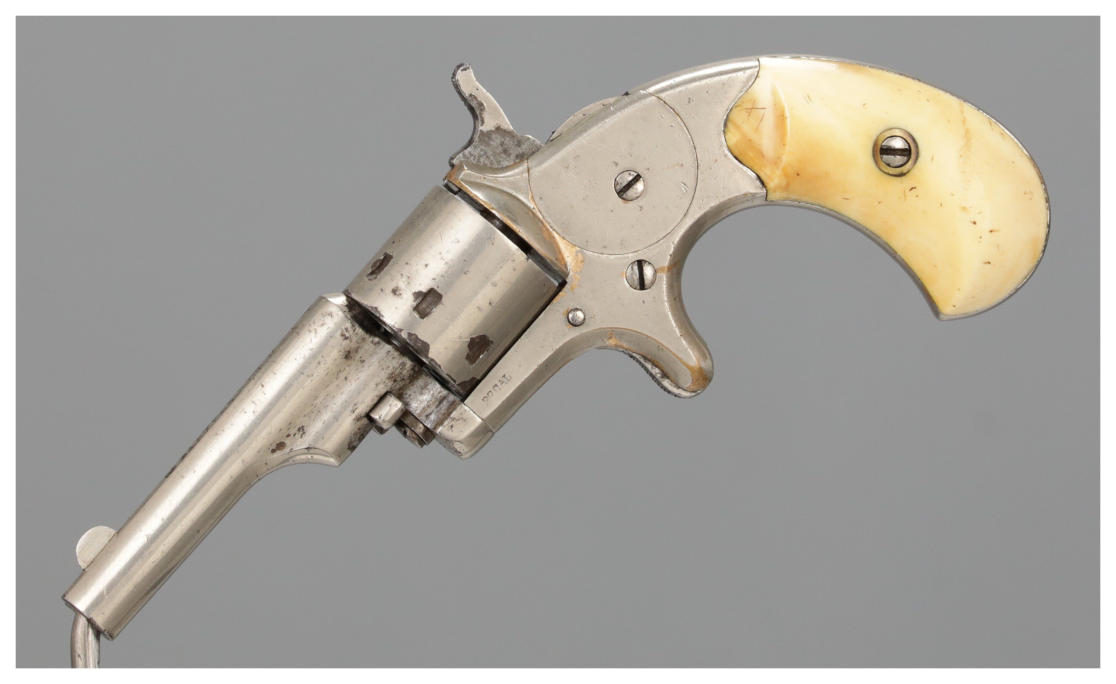 Colt Open Top Pocket Spur Trigger Revolver with Ivory Grips | Rock ...