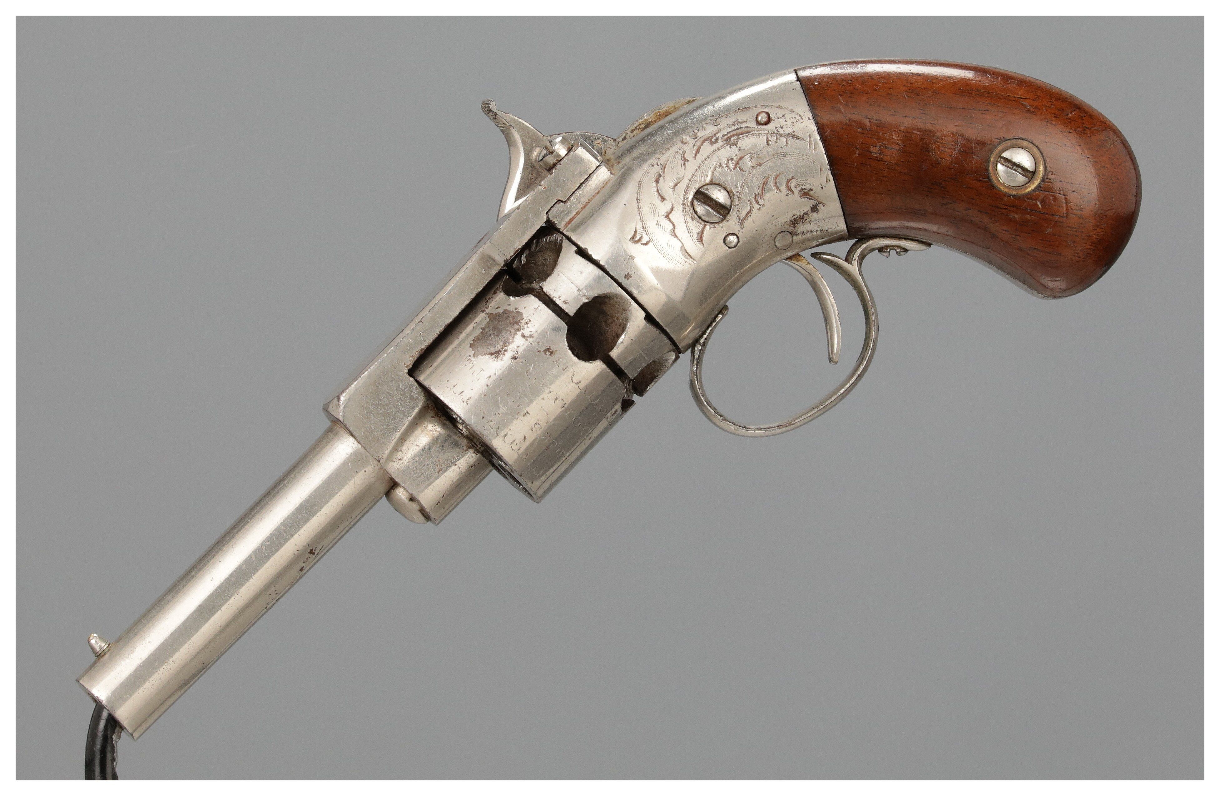 Engraved Springfield Arms Co. Warner's Patent Pocket Revolver | Rock ...