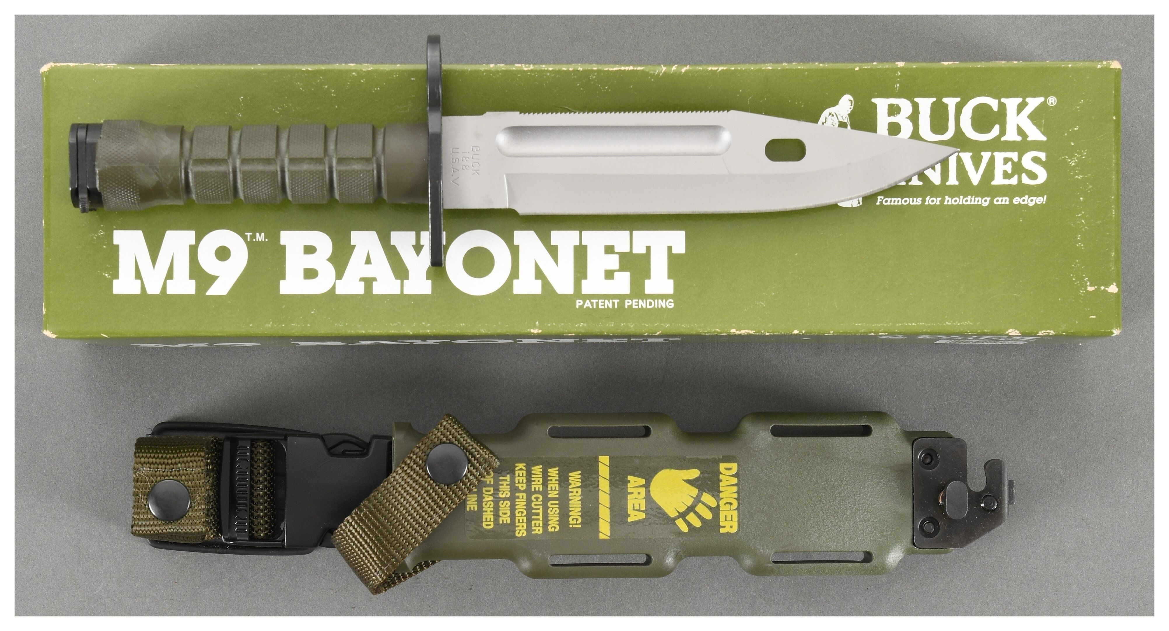 Buck Knives Model 188CB M9 Bayonet with Sheath | Rock Island Auction