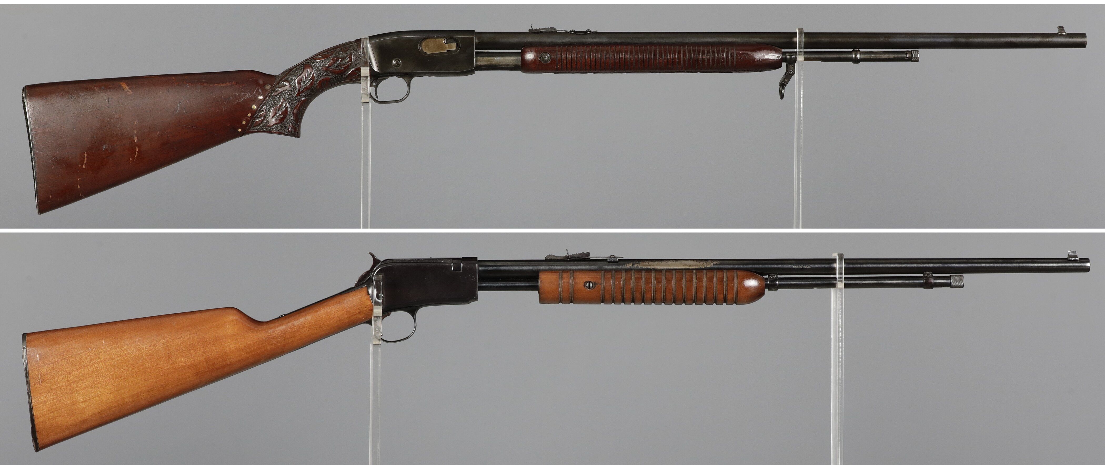 Two Slide Action Rifles | Rock Island Auction