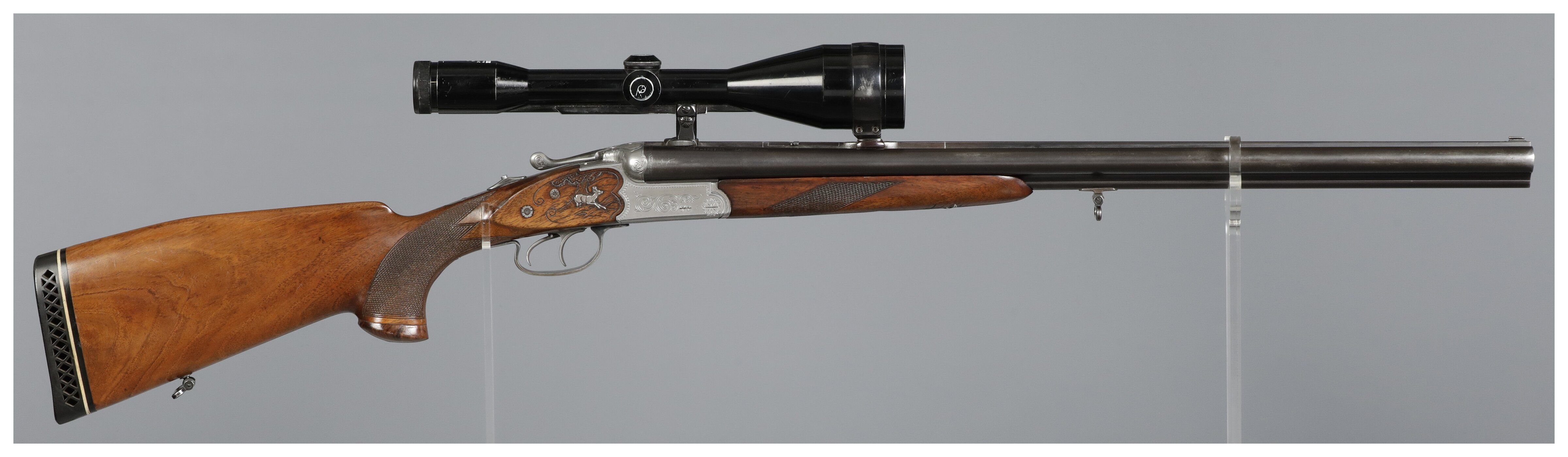 Engraved J.P. Sauer & Sohn Model 3000 Drilling with Zeiss Scope | Rock ...